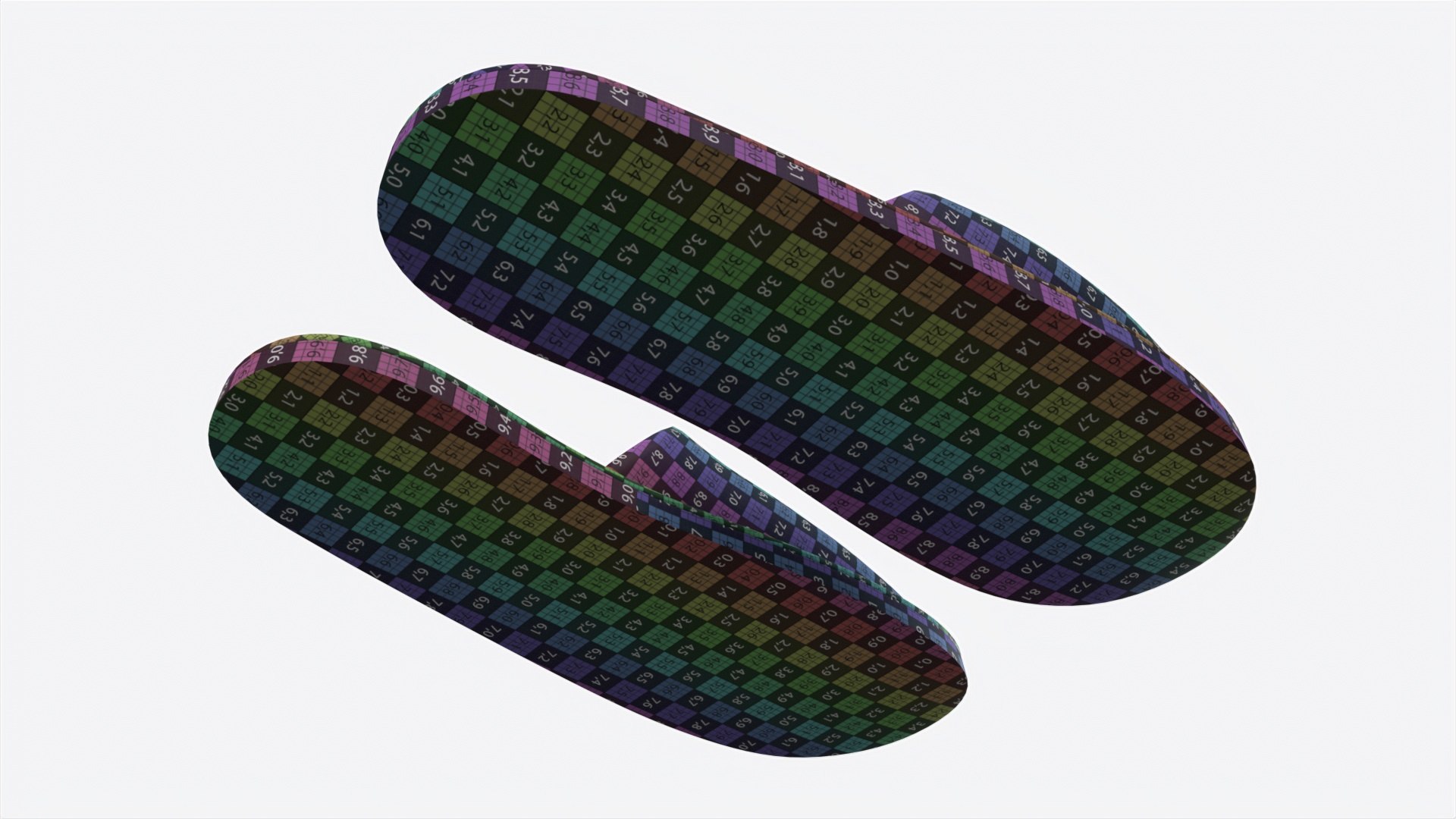 3D Home Slippers White - TurboSquid 2124717
