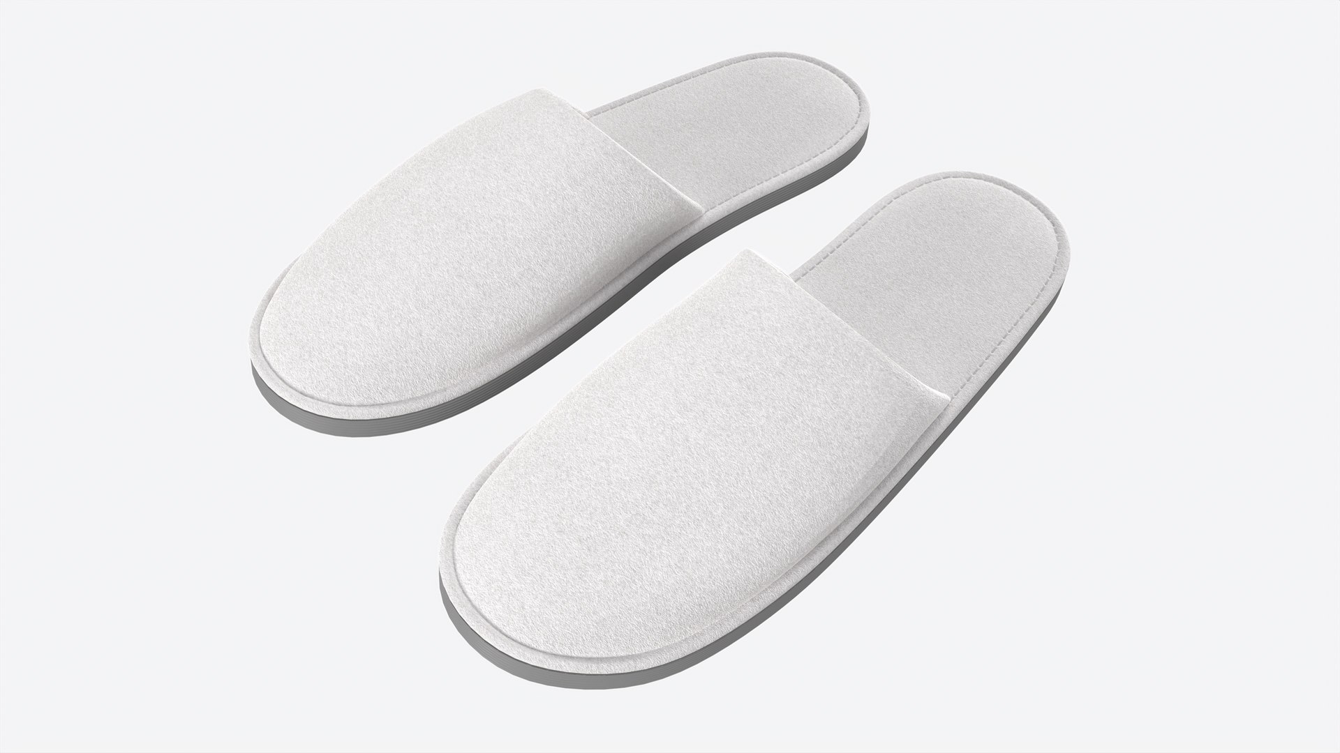3D Home Slippers White - TurboSquid 2124717