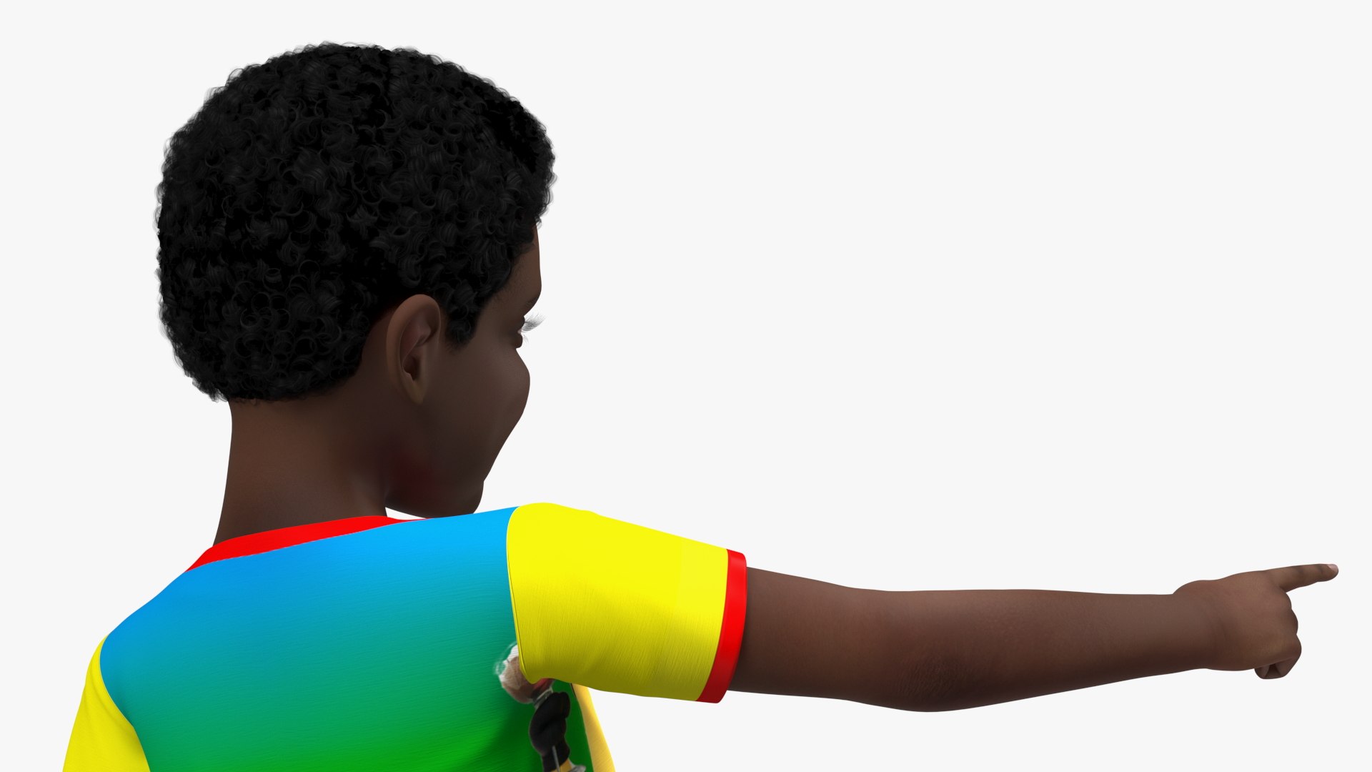 Black Child Boy Laughing Pose 3D - TurboSquid 1957685