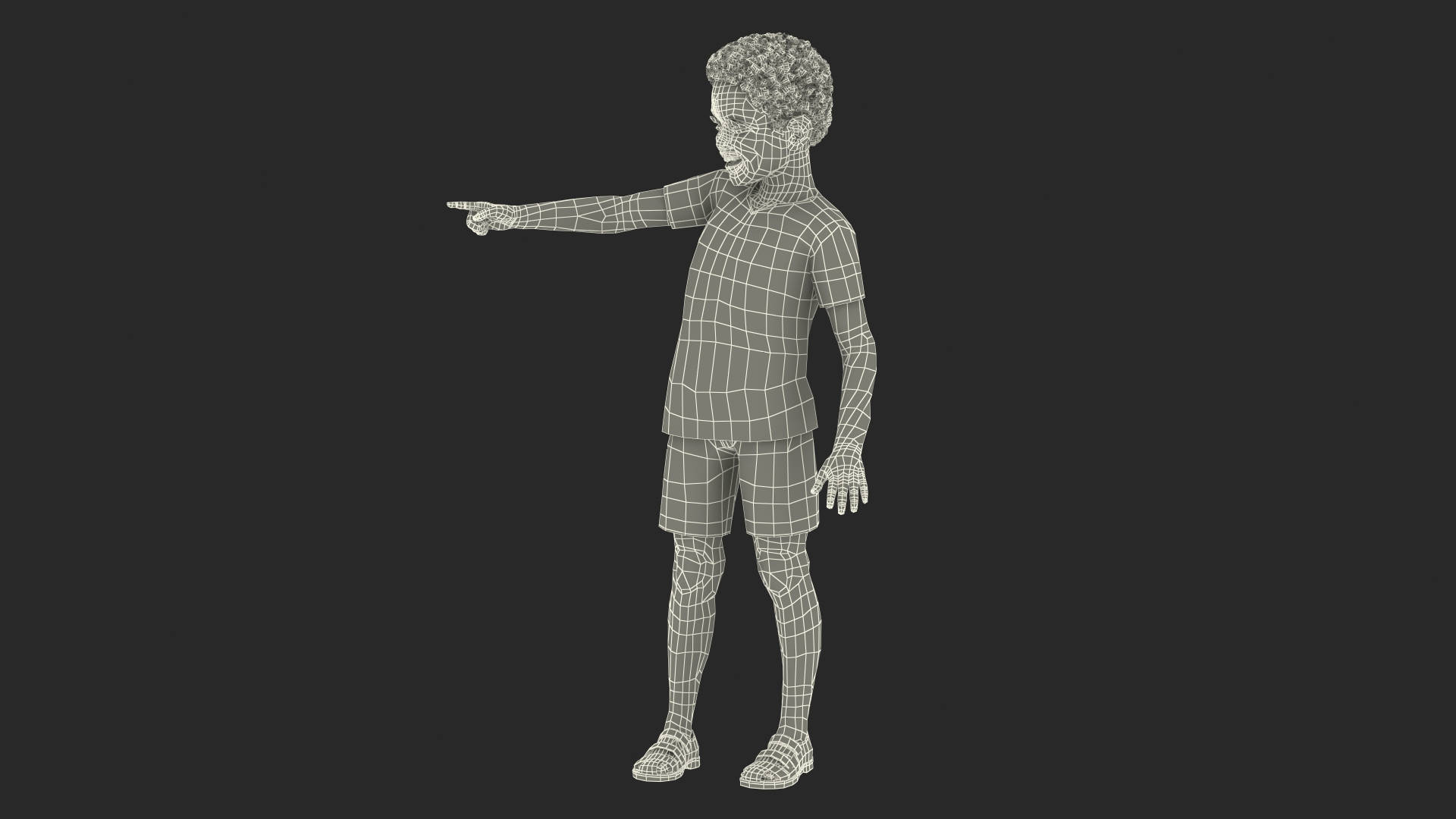 Black Child Boy Laughing Pose 3D - TurboSquid 1957685