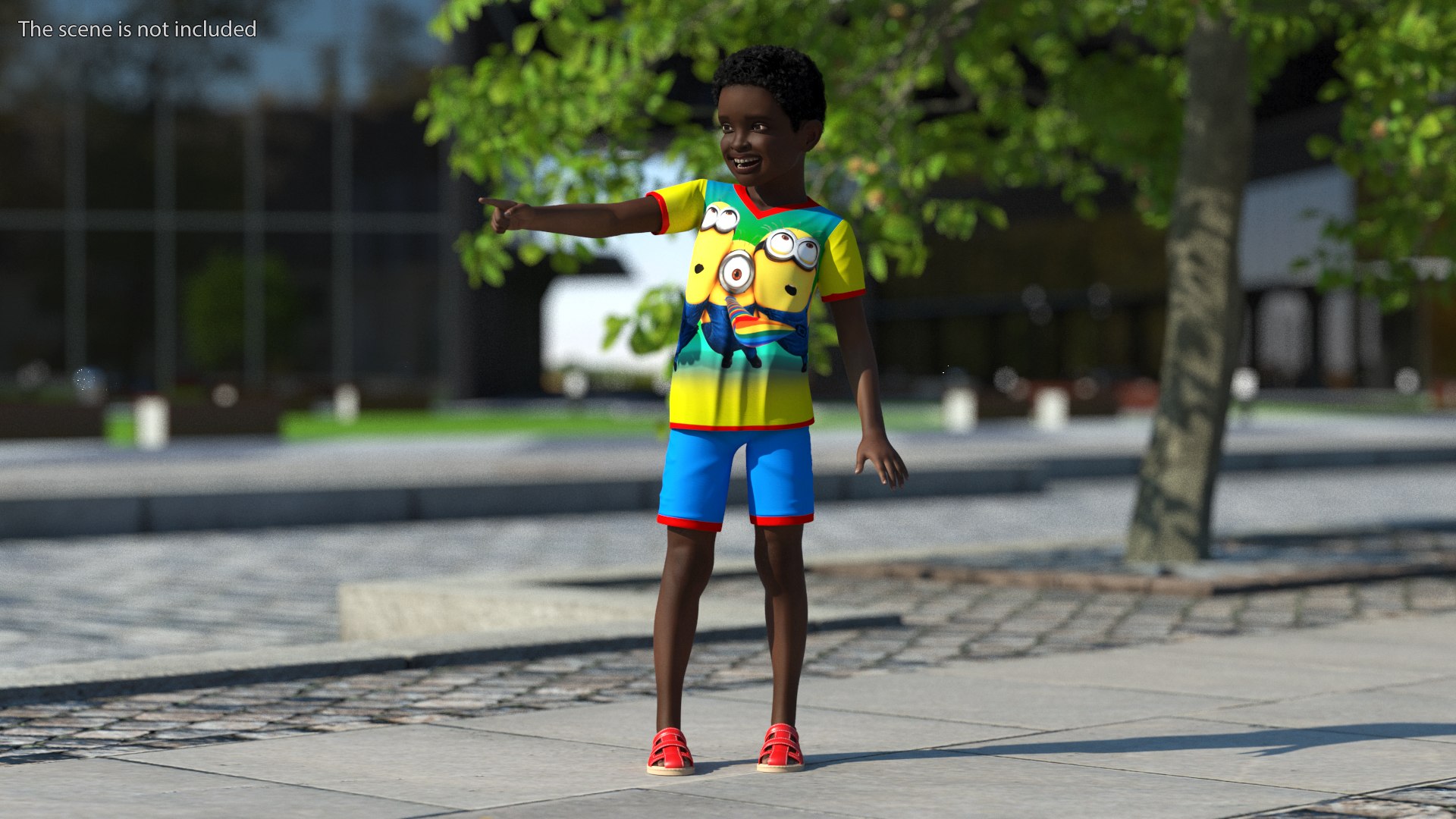 Black Child Boy Laughing Pose 3D - TurboSquid 1957685