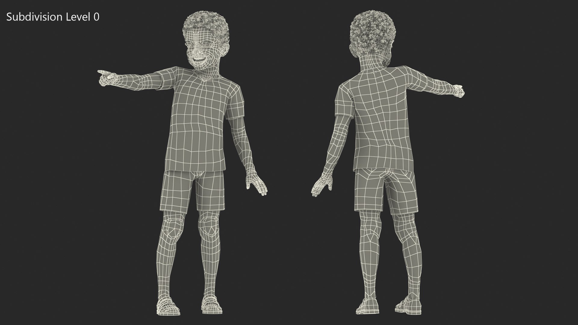 Black Child Boy Laughing Pose 3D - TurboSquid 1957685