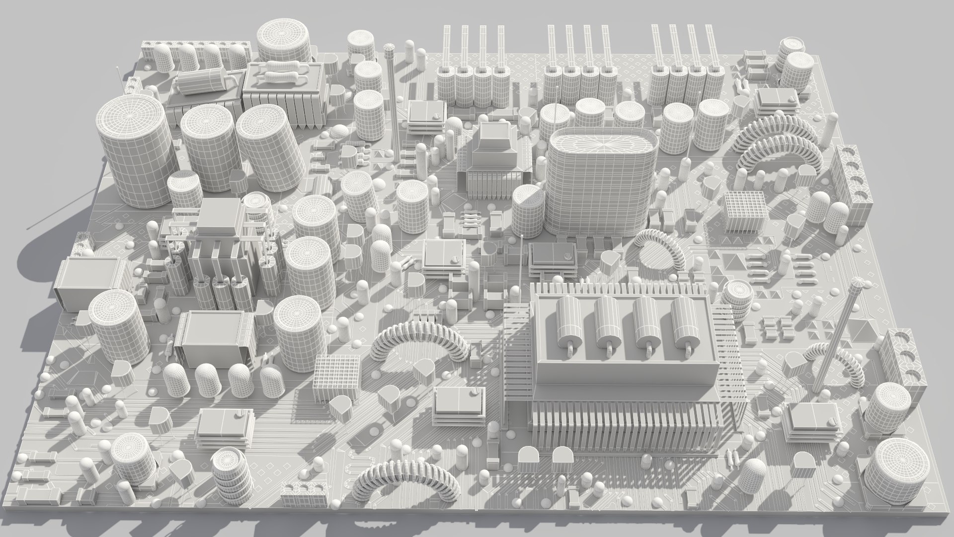3D Model Circuit Board White - TurboSquid 2333436