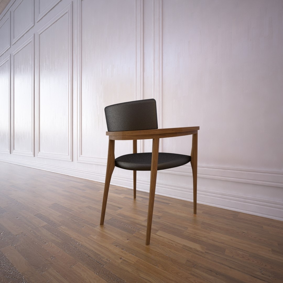 3d model of finezza dining chair