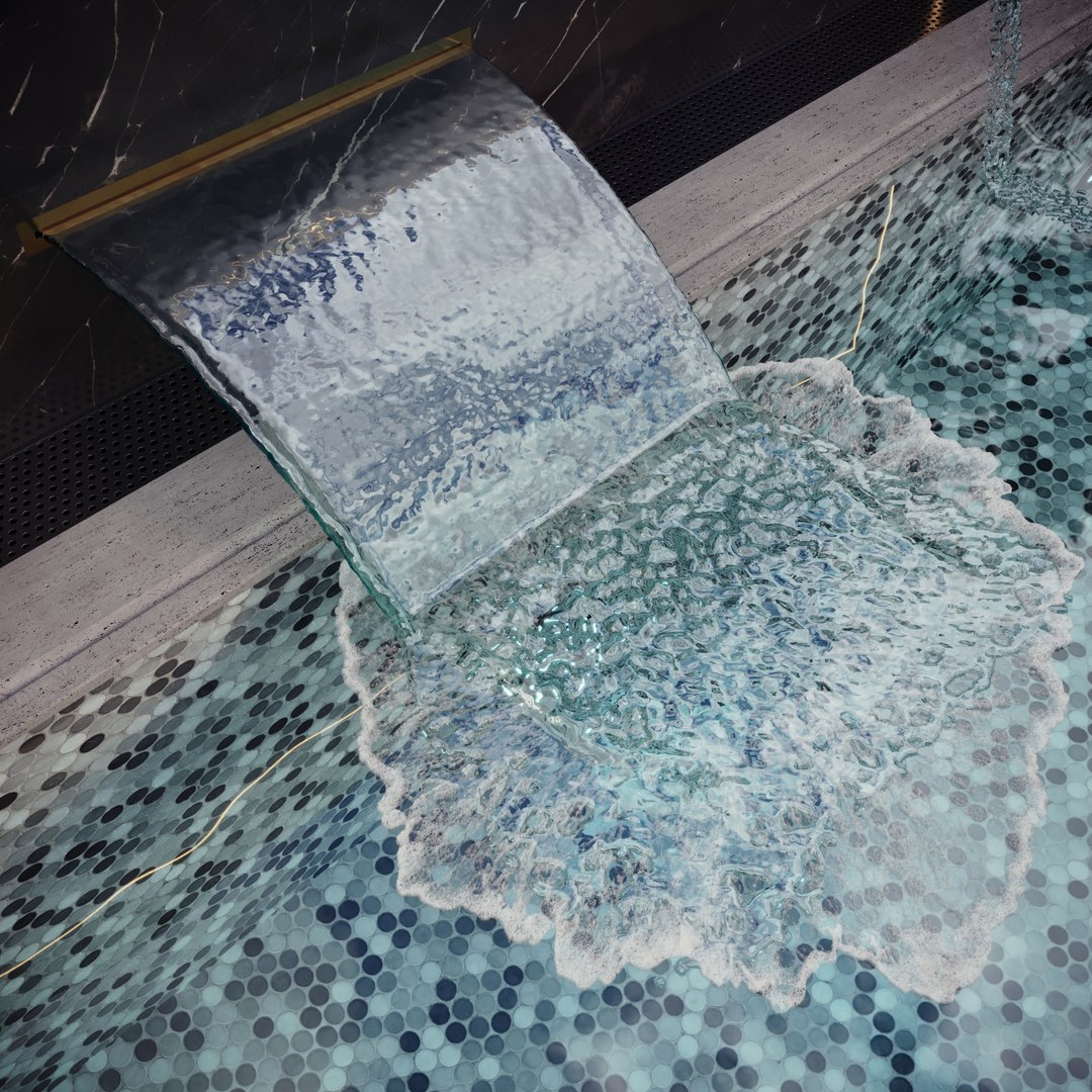 3D Realistic Pool With Water Model - TurboSquid 1844998