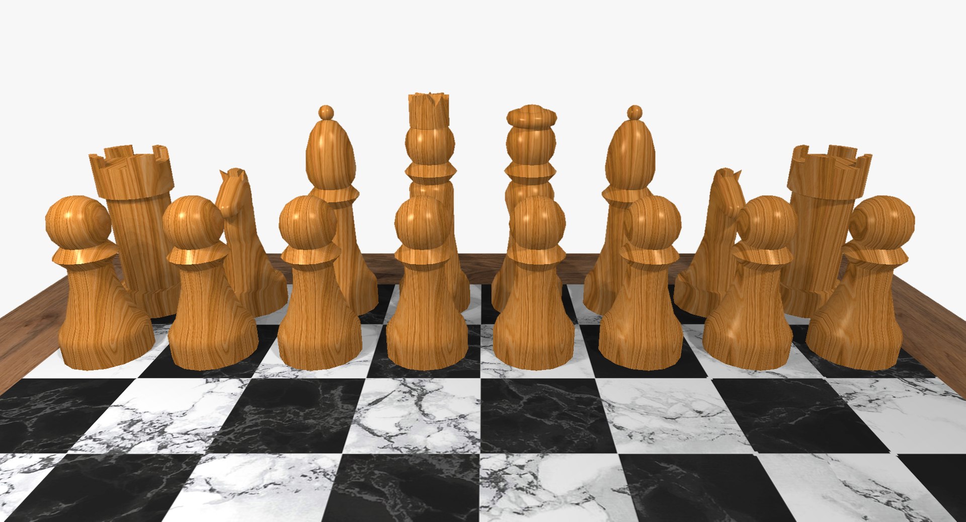 3D Model Simple Chess - TurboSquid 1874934
