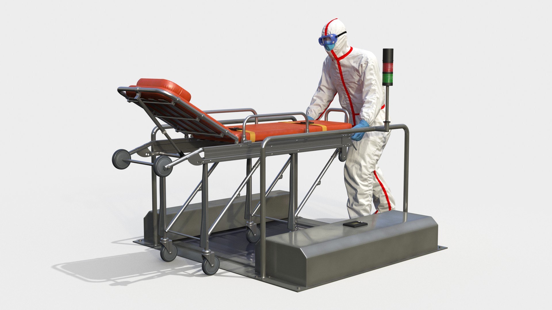 Protective suit hospital bed 3D - TurboSquid 1673044