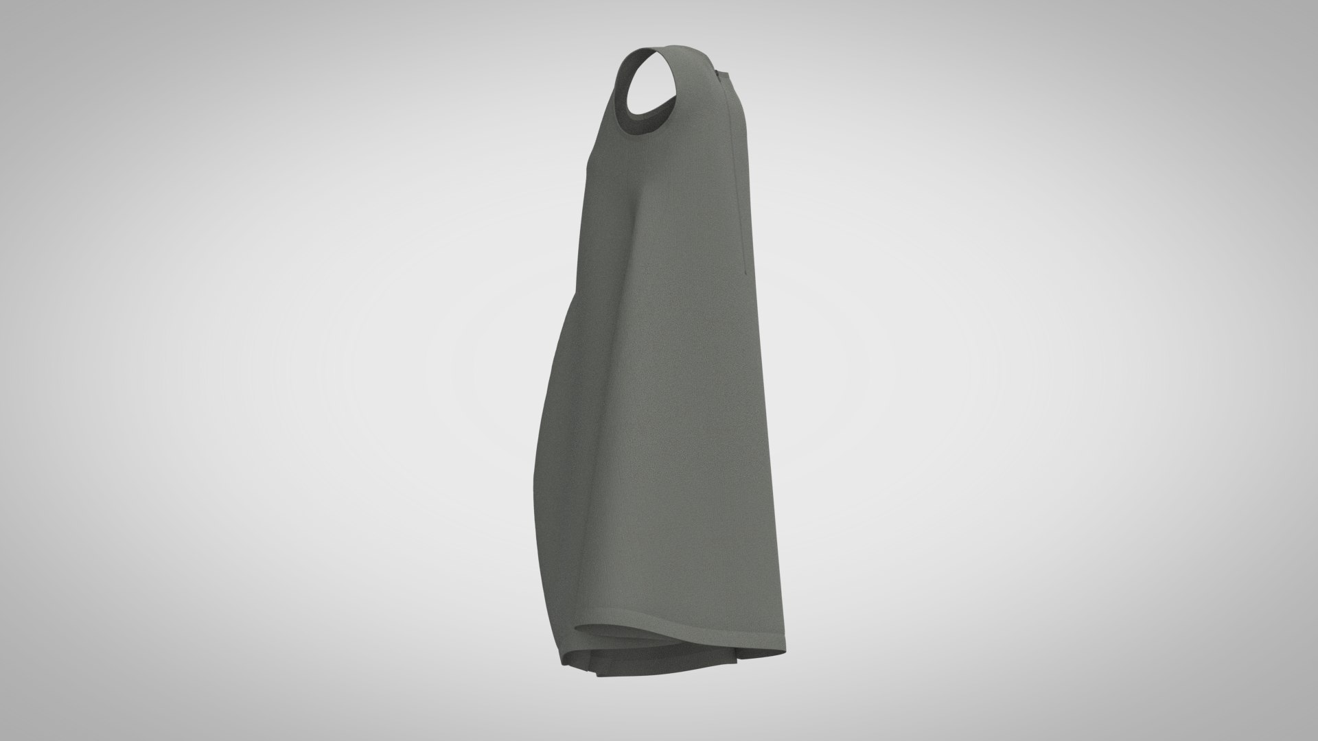 Trapeze Dress 3D Model - TurboSquid 1837841