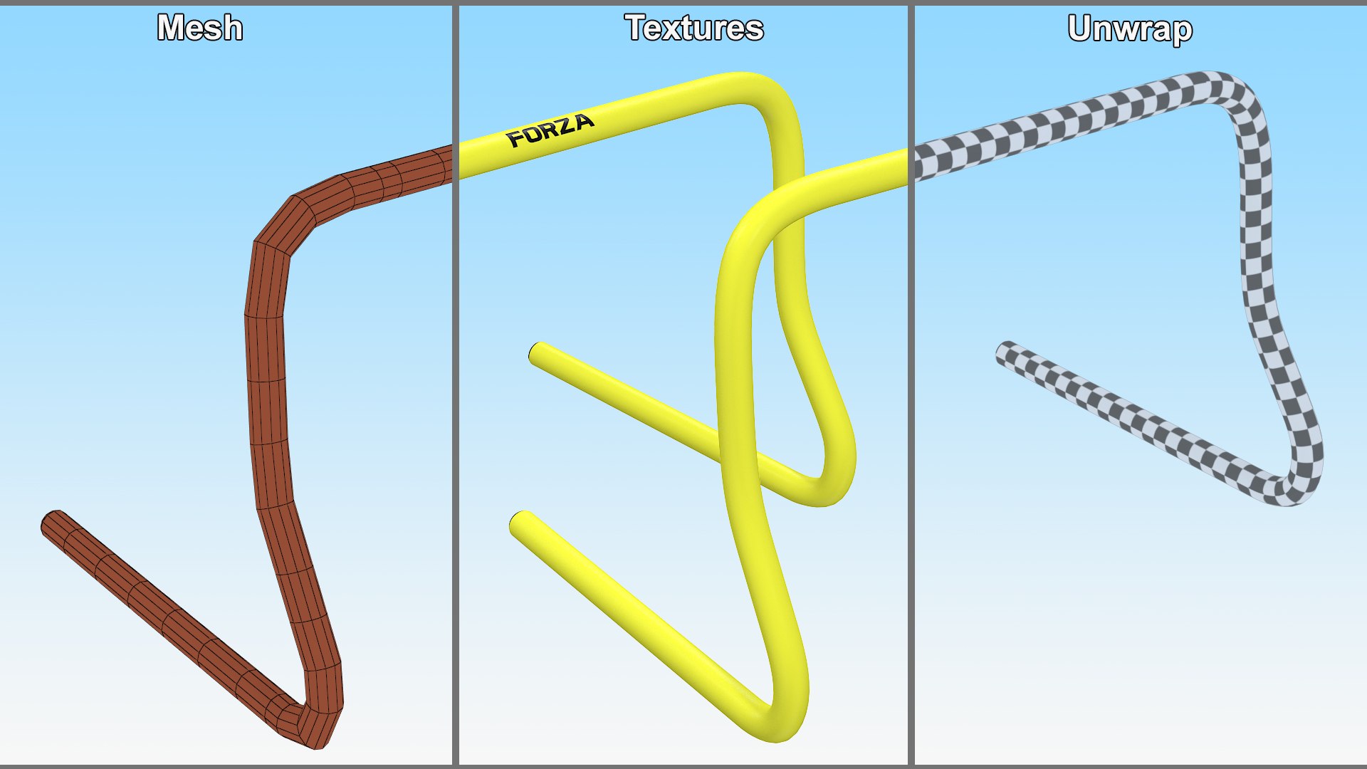 3D Soccer Training Hurdle Forza - TurboSquid 1964618