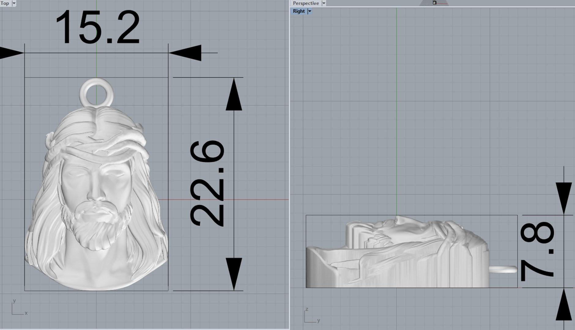 Jesus pendant 3D model - TurboSquid 1740789