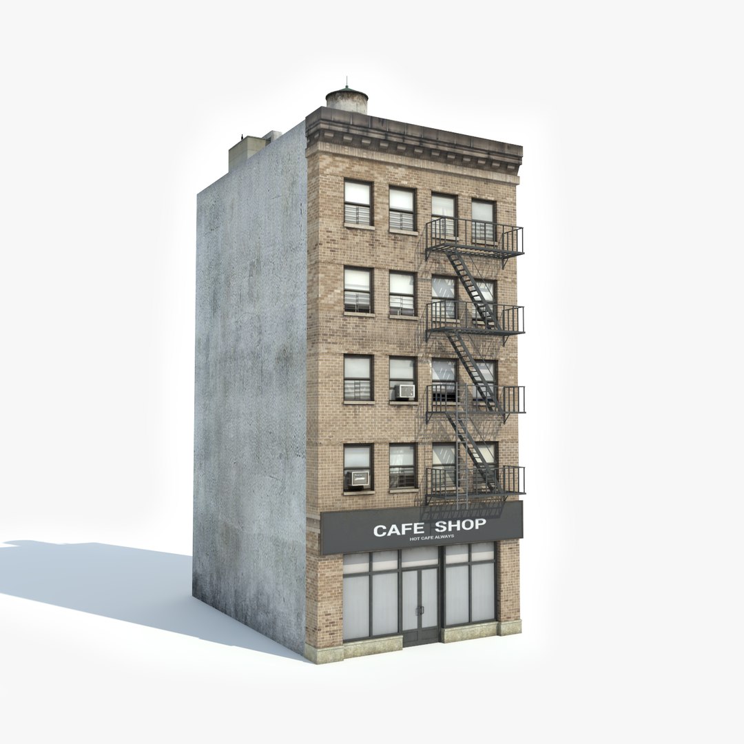 3D ready 7 apartment buildings model - TurboSquid 1232343
