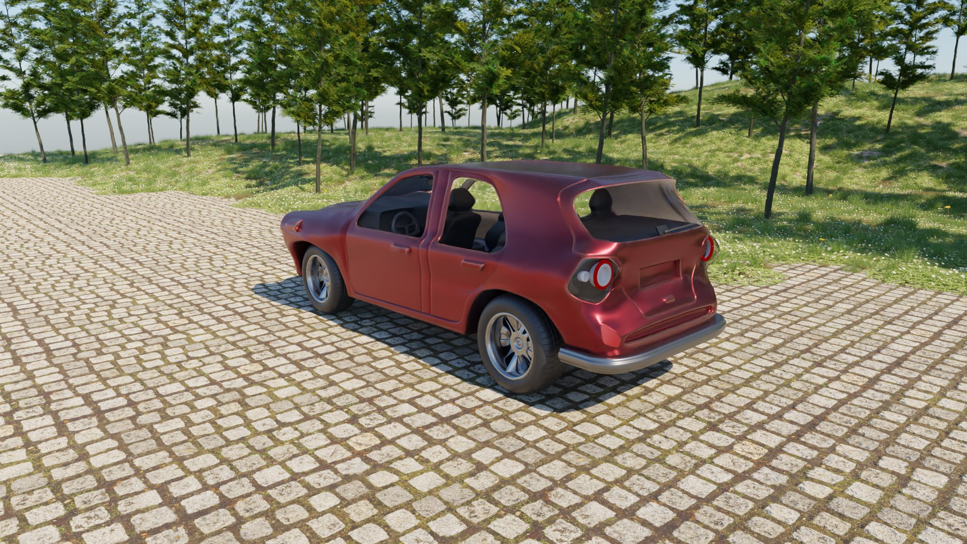 SUV Based On ML 63 AMG With 1950s Style Model - TurboSquid 2068642