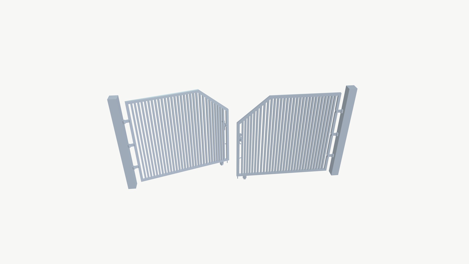 Industrial Main Gate - TurboSquid 2268830