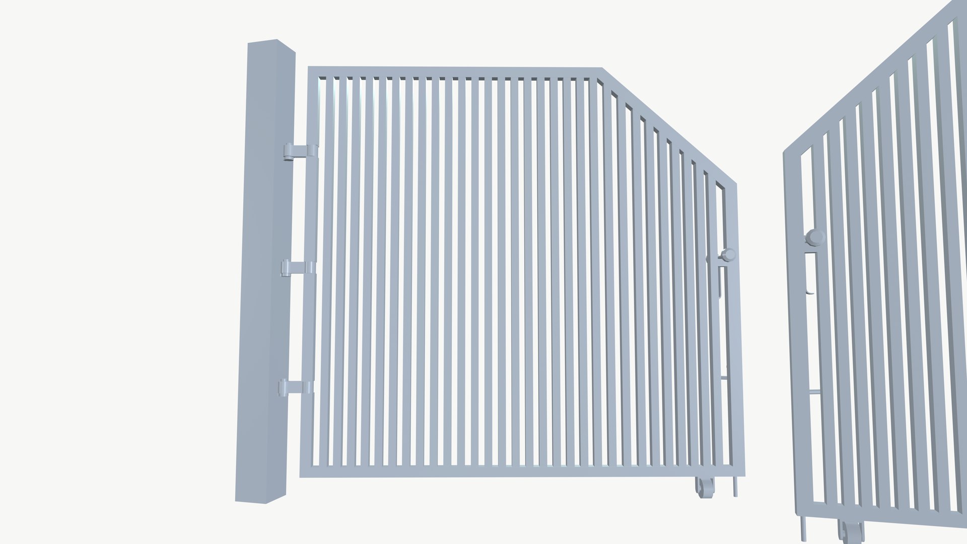 Industrial Main Gate - TurboSquid 2268830