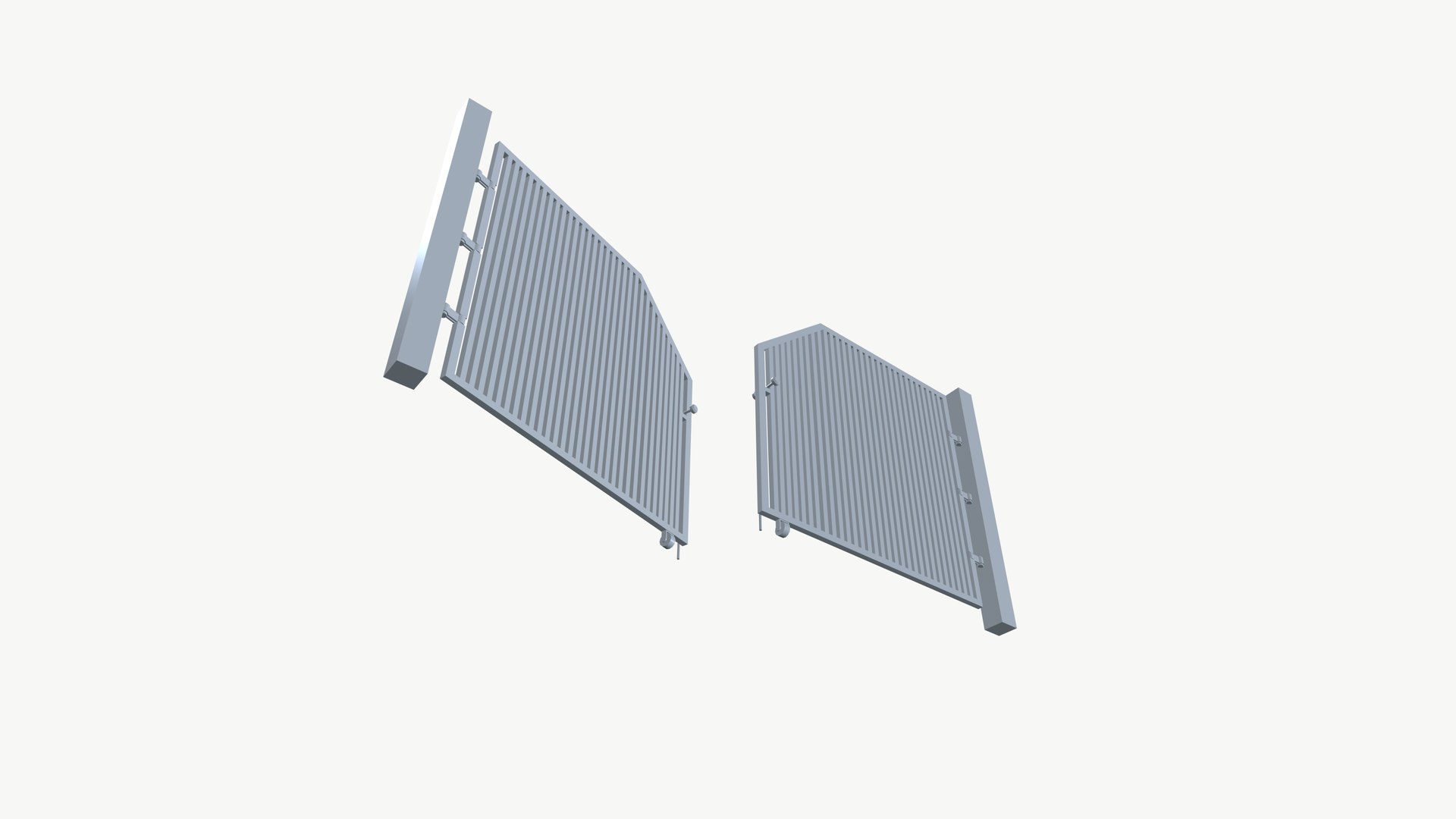 Industrial Main Gate - TurboSquid 2268830