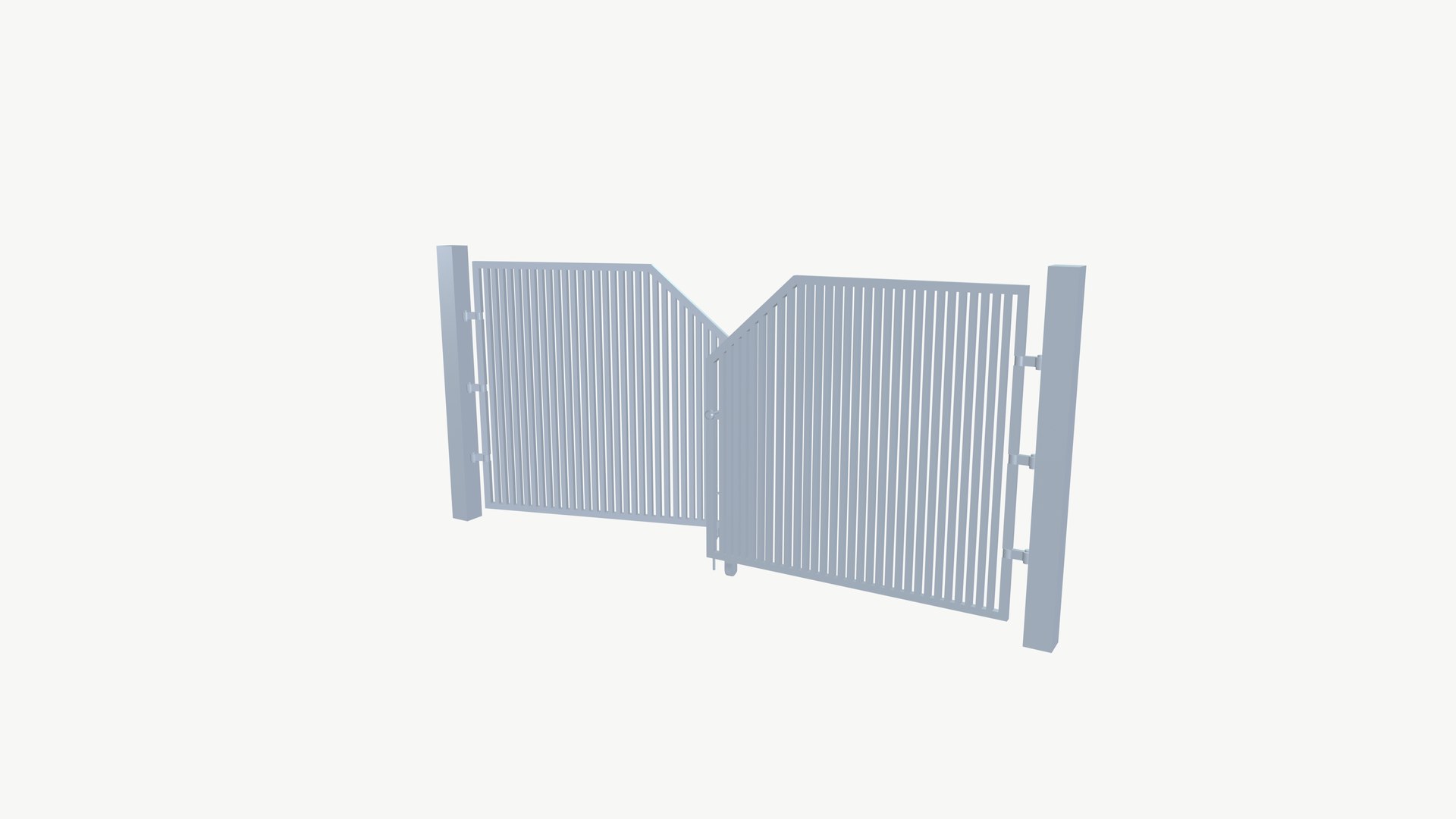 Industrial Main Gate - TurboSquid 2268830