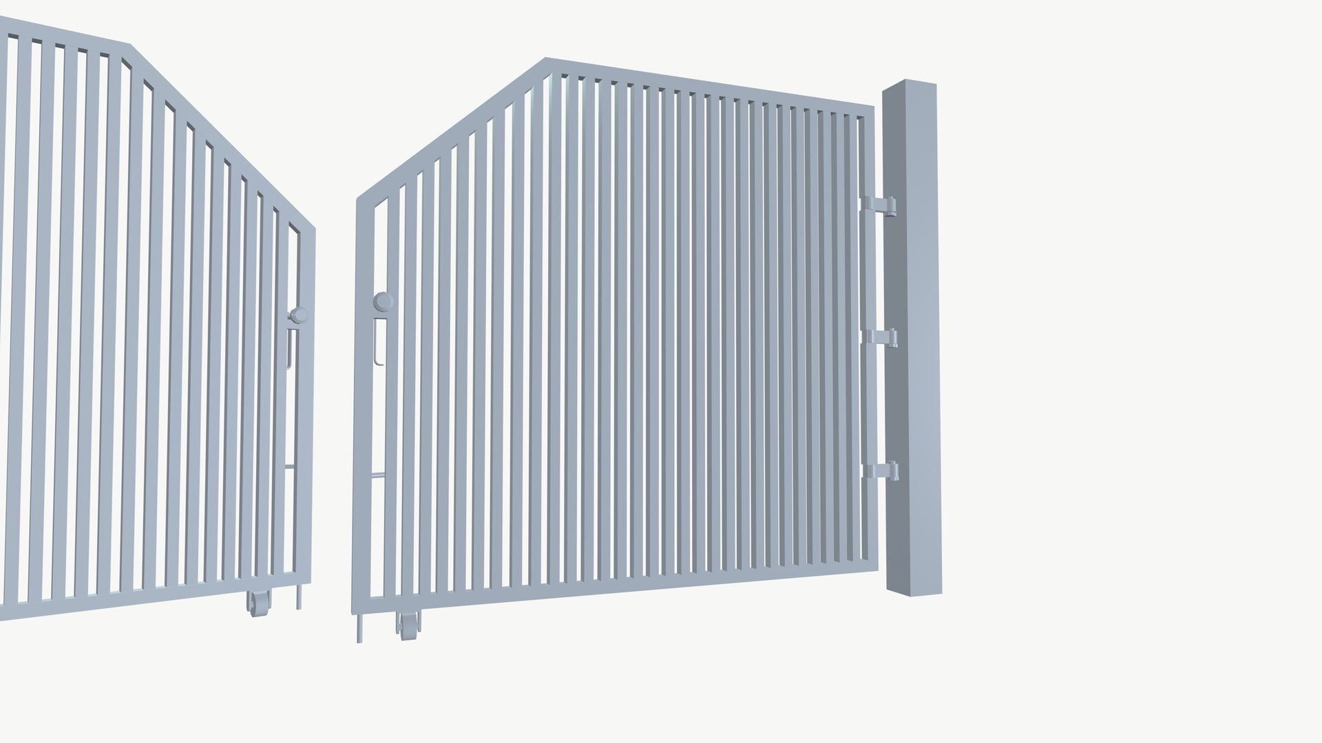 Industrial Main Gate - TurboSquid 2268830