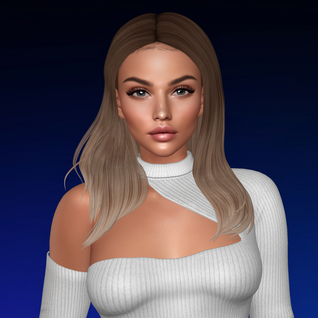 3D mesh hair PACK 01 - 9 penteados VR AR modelo low-poly 3D Modelo 3D ...