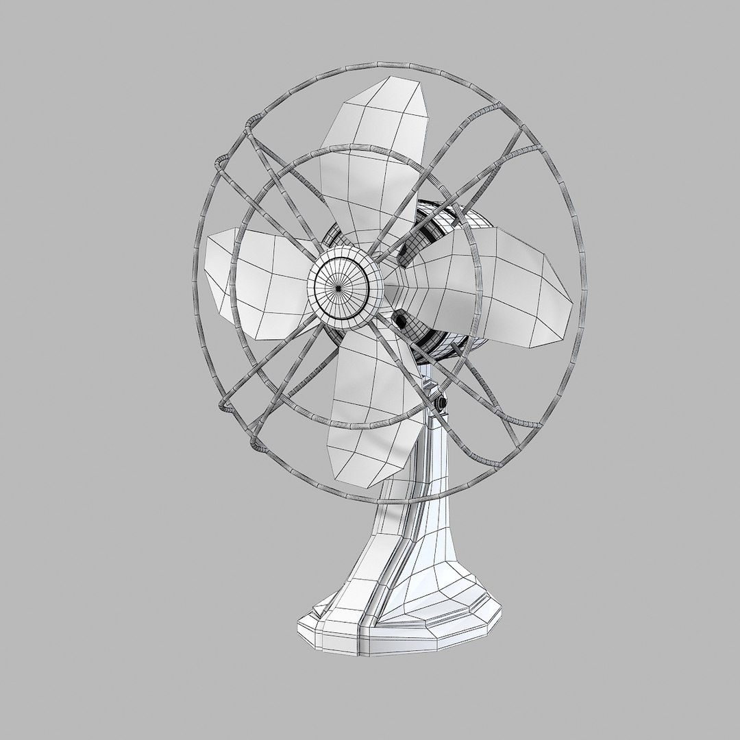 3d Vintage Electric Fan