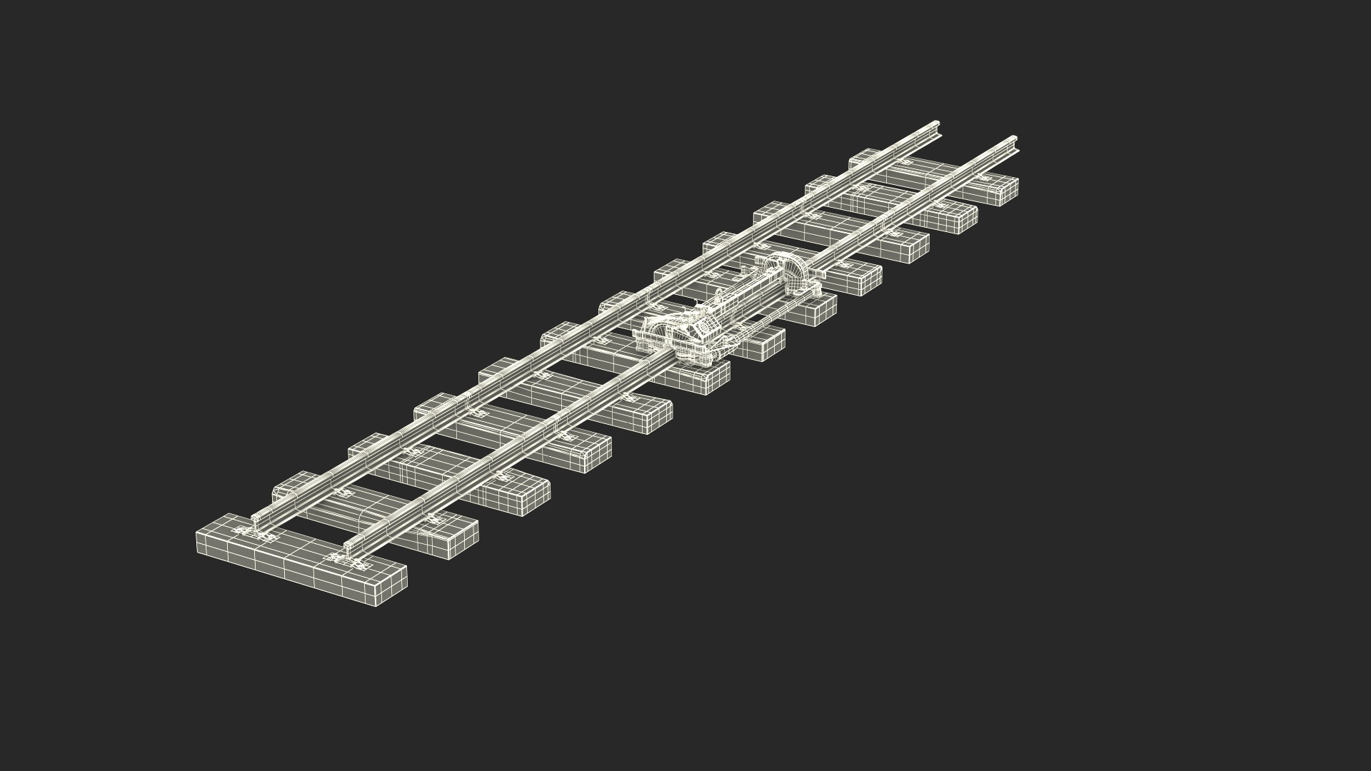 3D Hydraulic Rail Puller Mounted On Track - TurboSquid 2411158