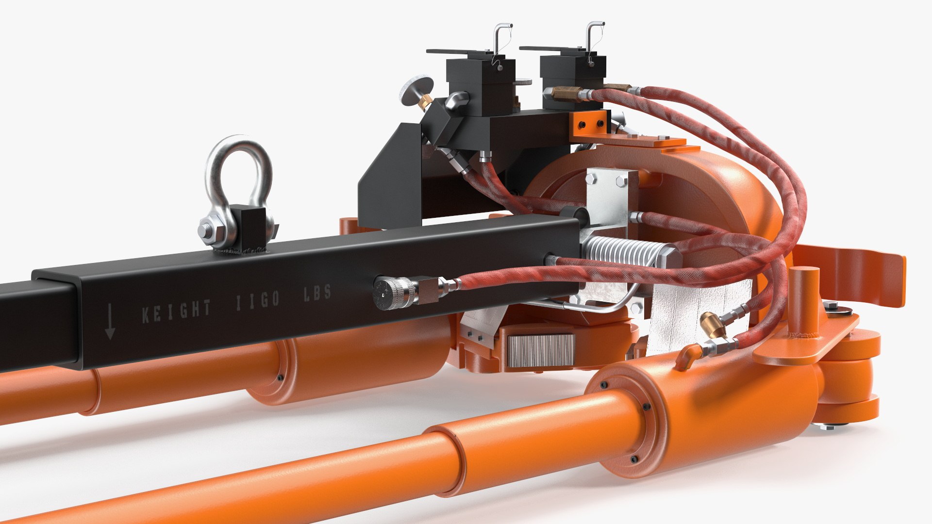 3D Hydraulic Rail Puller Mounted On Track - TurboSquid 2411158