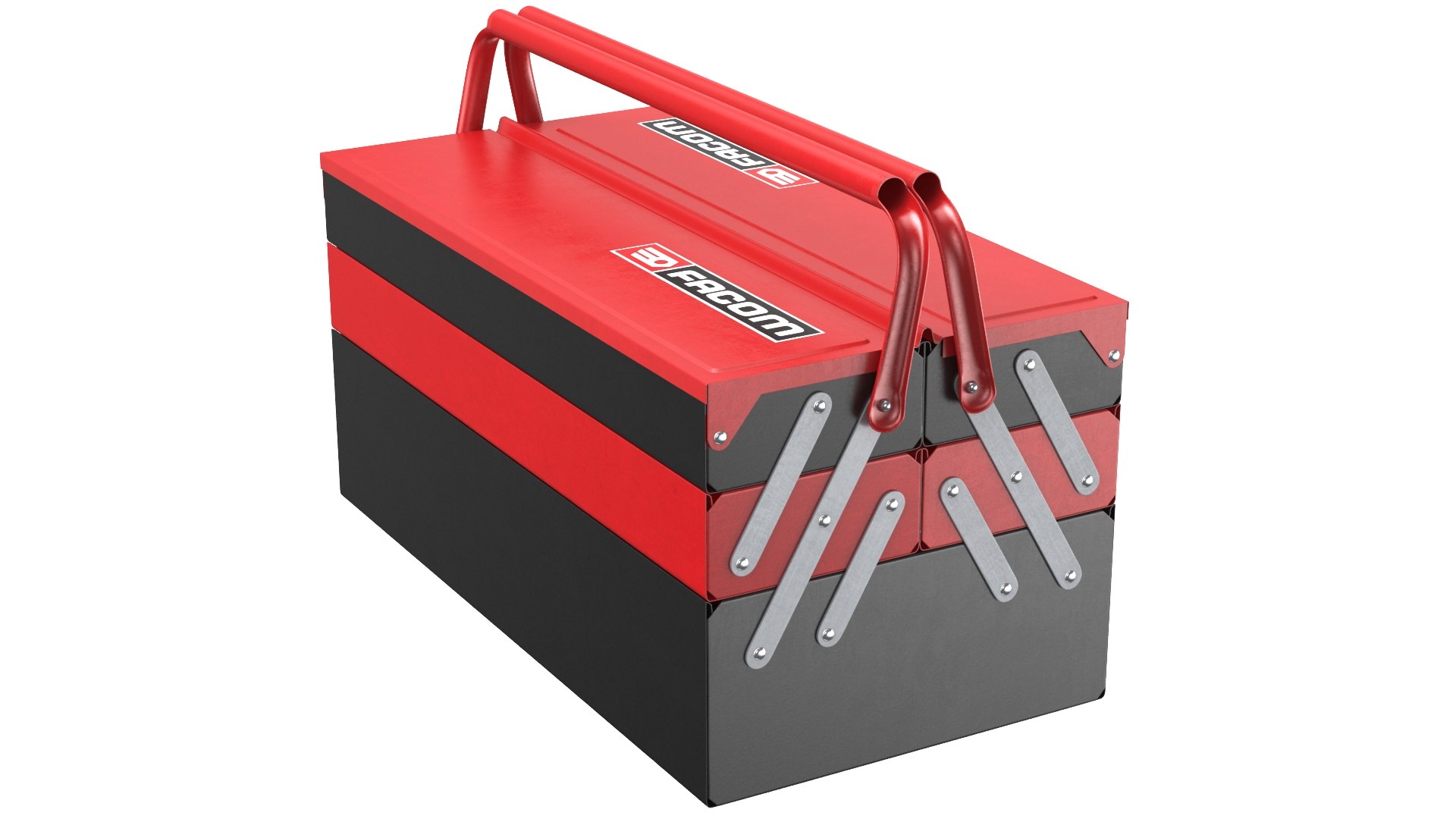 3D Detailed Toolbox Black And Red - TurboSquid 2147573