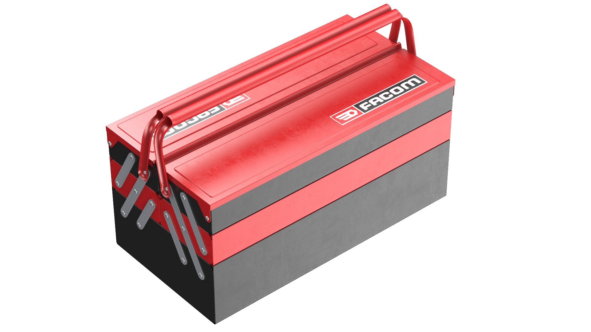 3D Detailed Toolbox Black And Red - TurboSquid 2147573