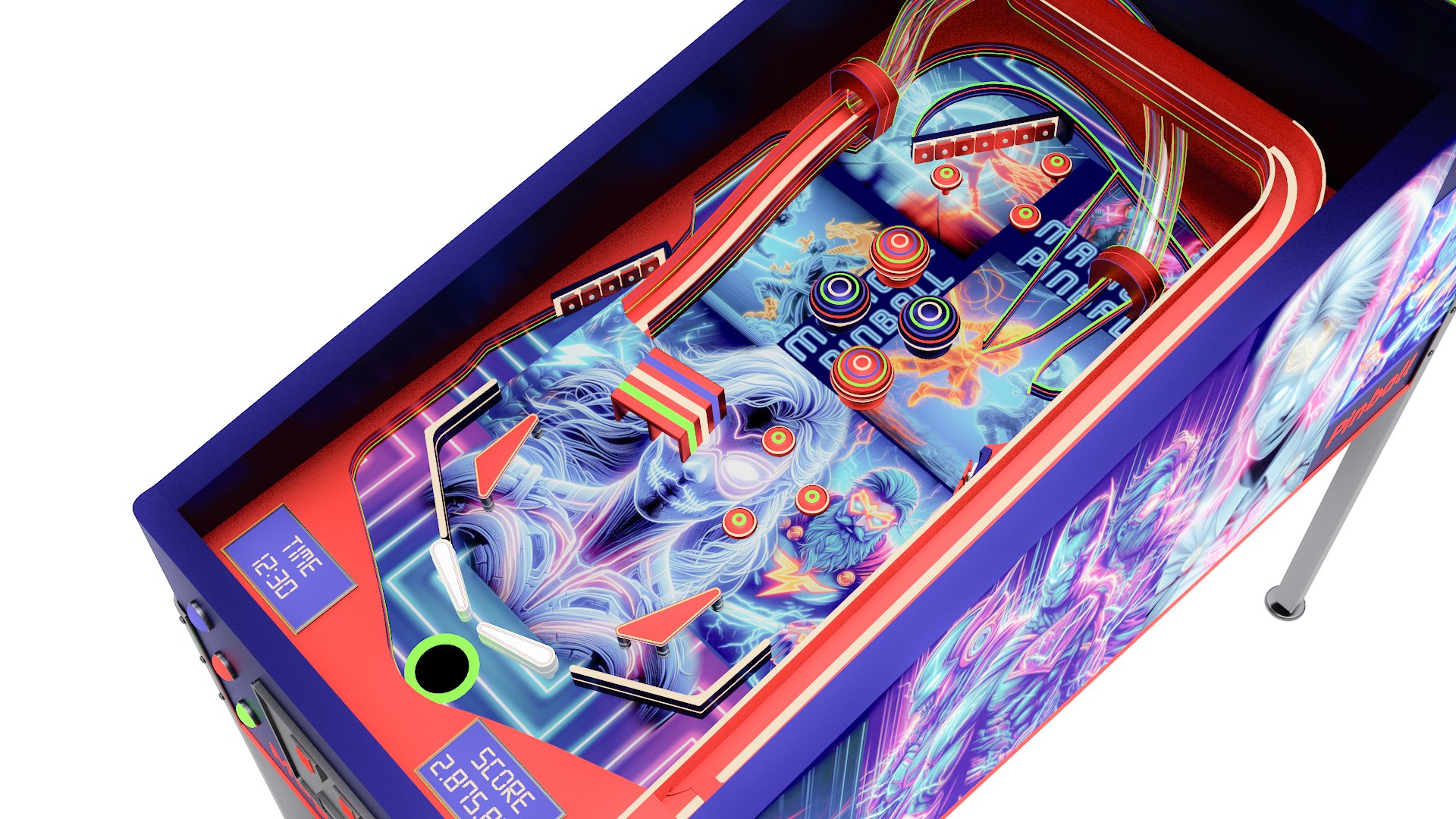 3D Arcade Game Pinball Machine - TurboSquid 2216451