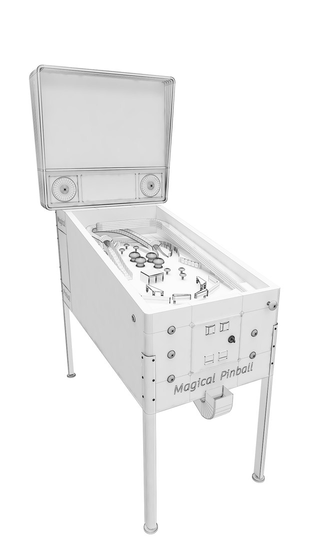 3D Arcade Game Pinball Machine - TurboSquid 2216451