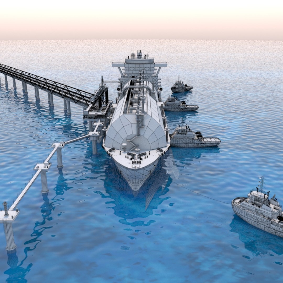 Mooring Tanker Ship Berth 3D - TurboSquid 1525918