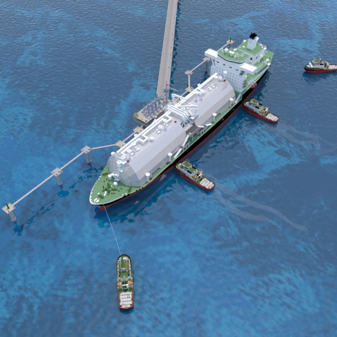 Mooring Tanker Ship Berth 3D - TurboSquid 1525918