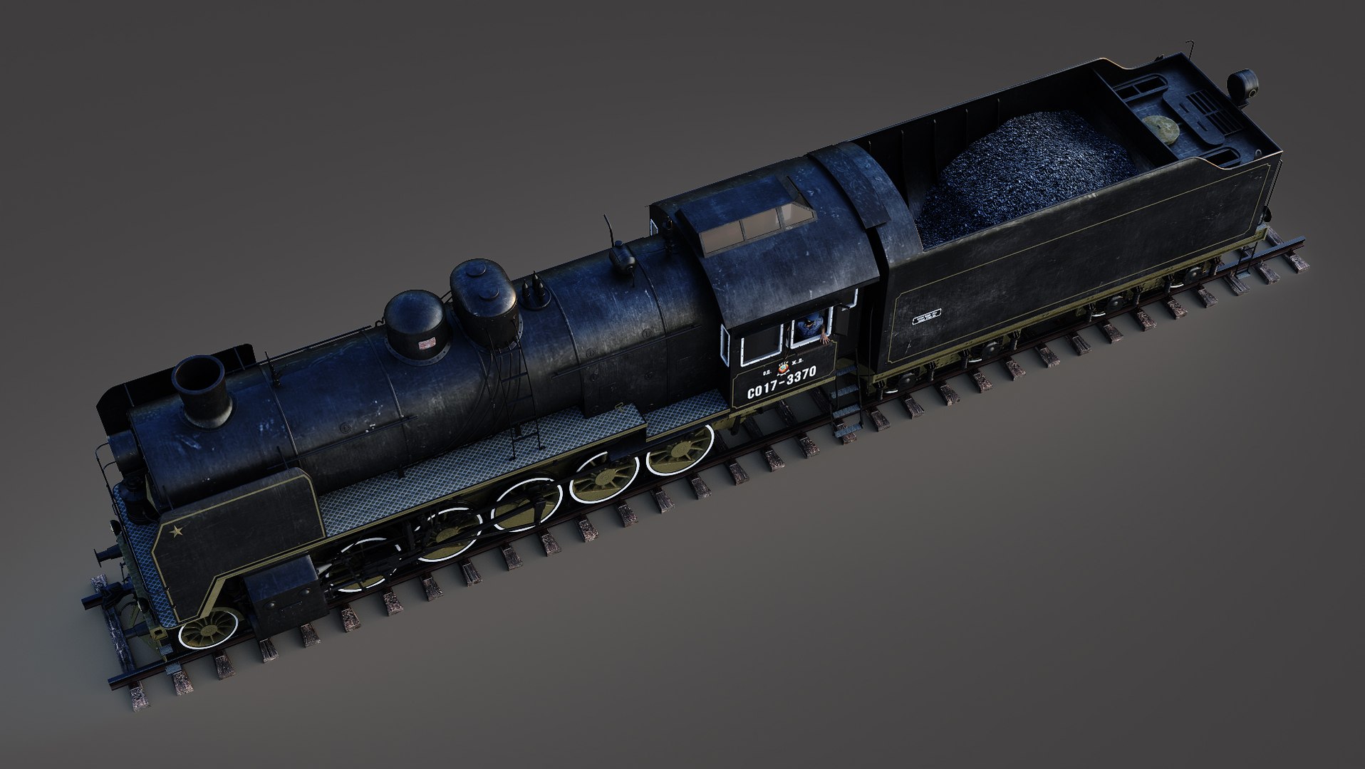 3D Steam Locomotive - 17 - TurboSquid 2149157