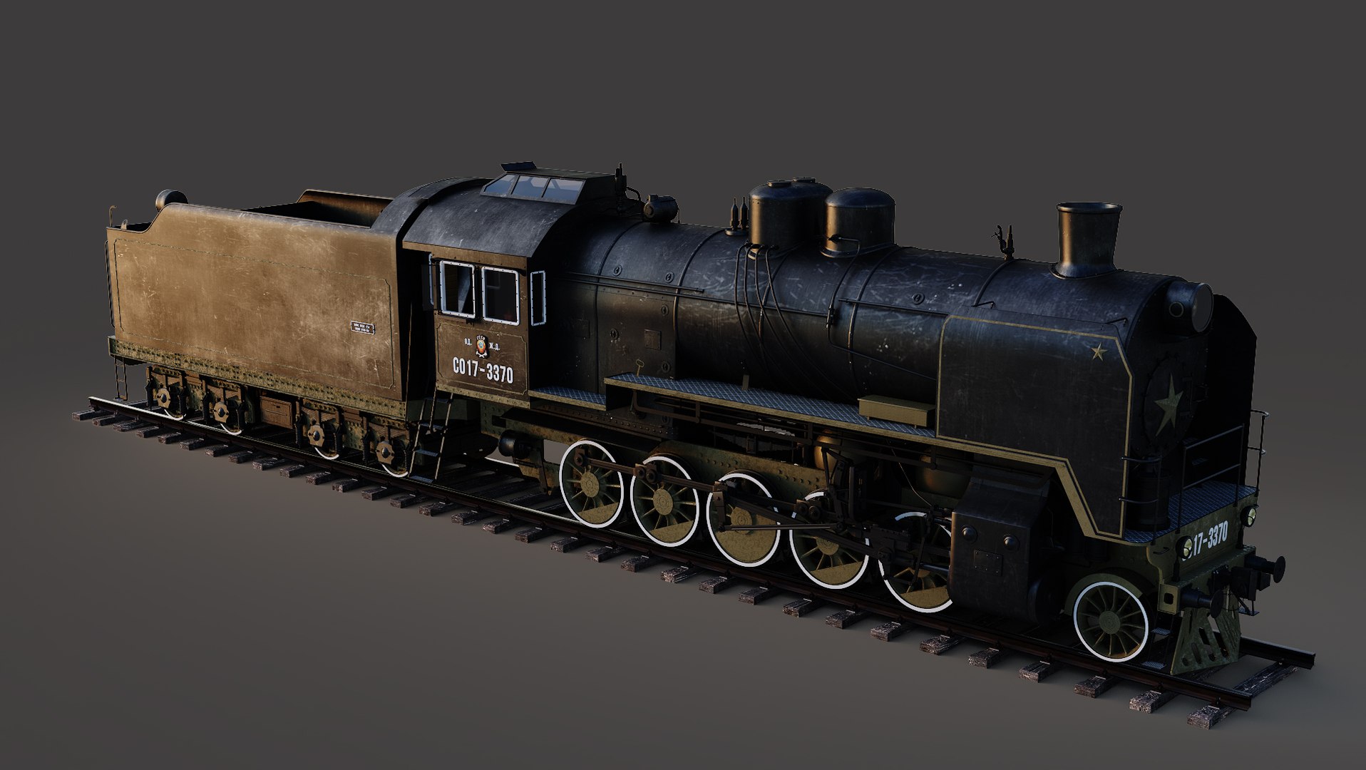 3D Steam Locomotive - 17 - TurboSquid 2149157