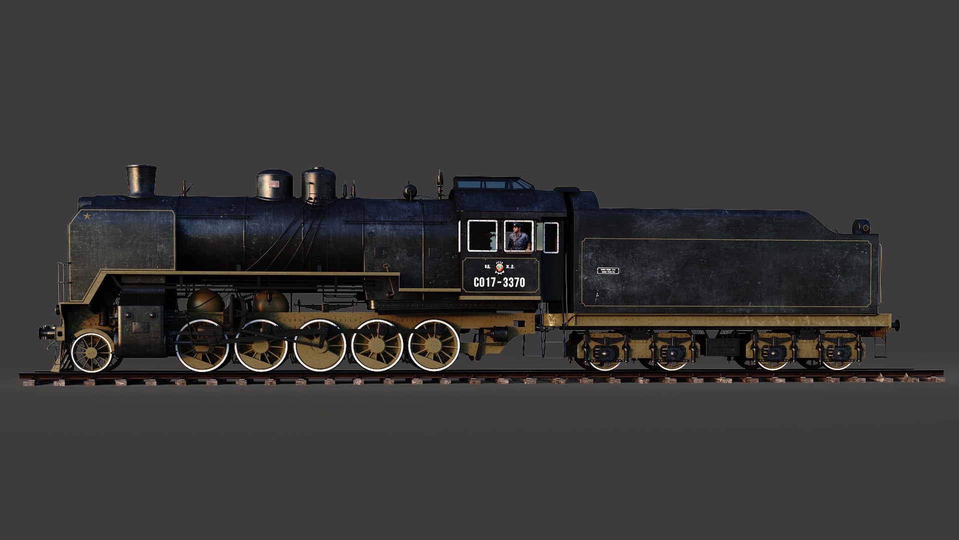3D Steam Locomotive - 17 - TurboSquid 2149157