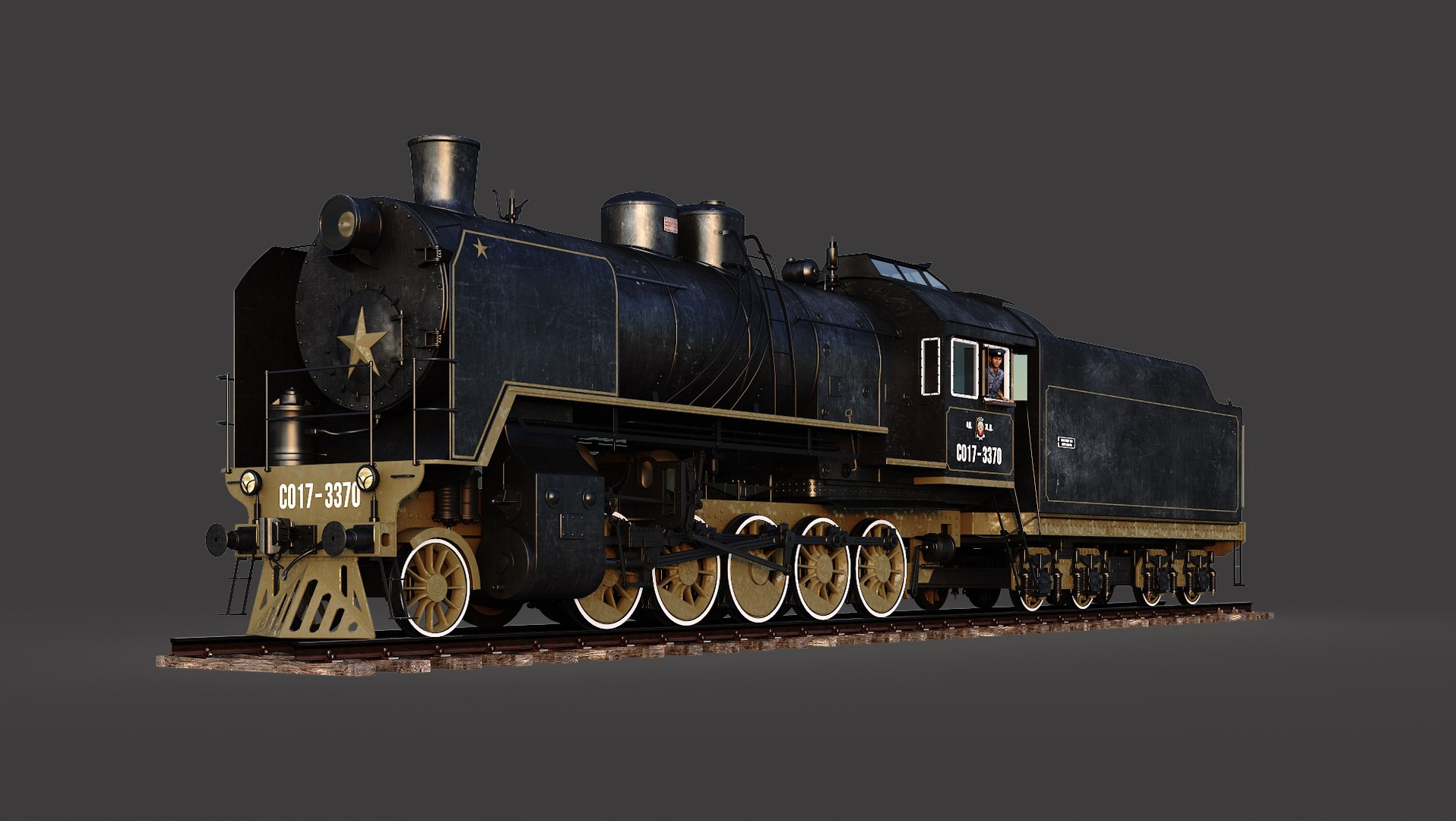 3D Steam Locomotive - 17 - TurboSquid 2149157
