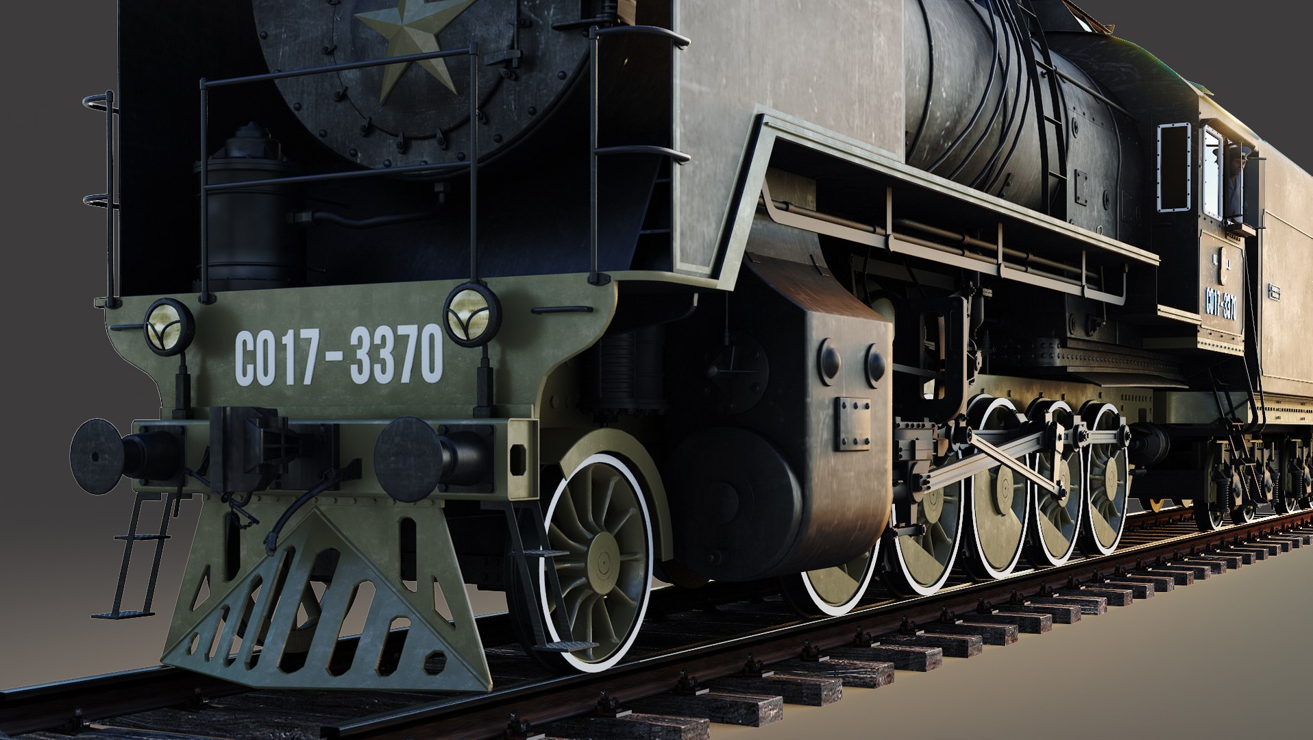 3D Steam Locomotive - 17 - TurboSquid 2149157