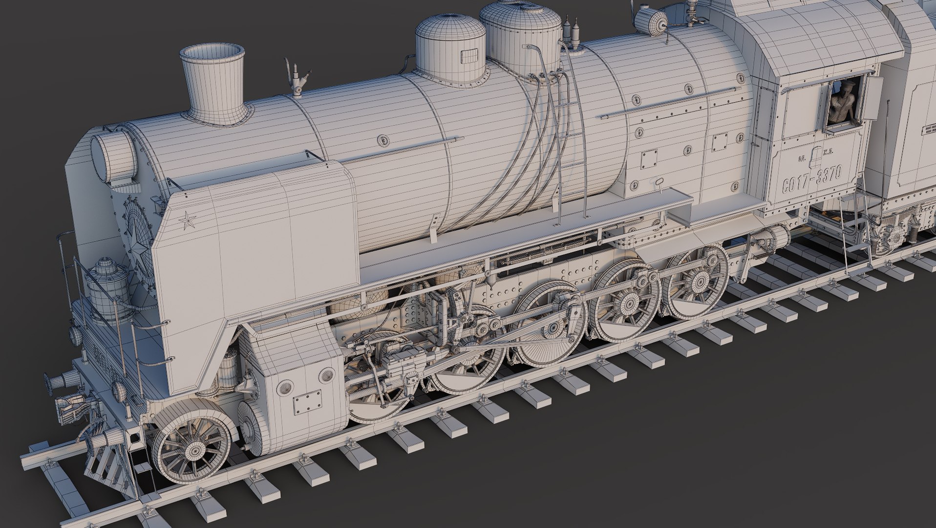 3D Steam Locomotive - 17 - TurboSquid 2149157