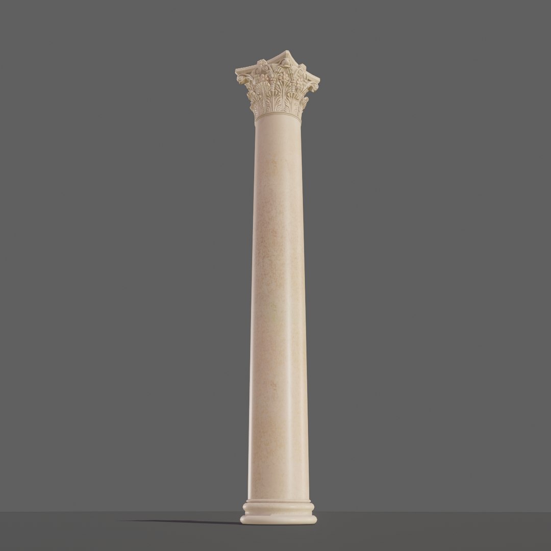 3D corinthian greek column - TurboSquid 1554059