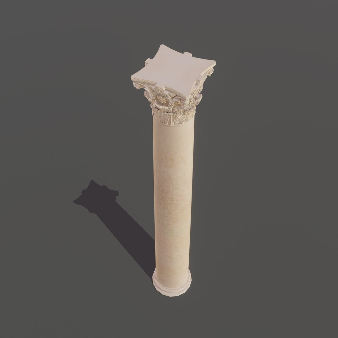 3D corinthian greek column - TurboSquid 1554059
