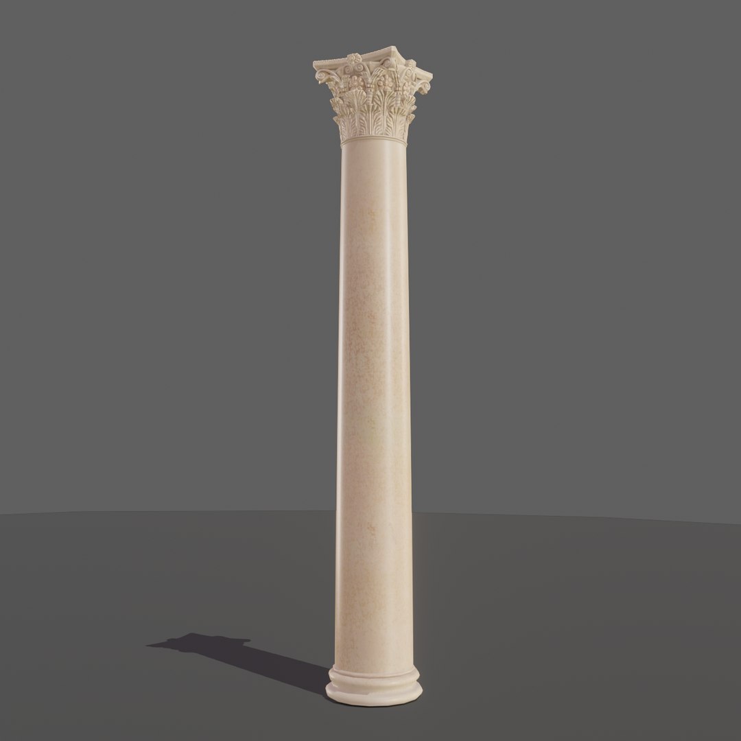 3D corinthian greek column - TurboSquid 1554059