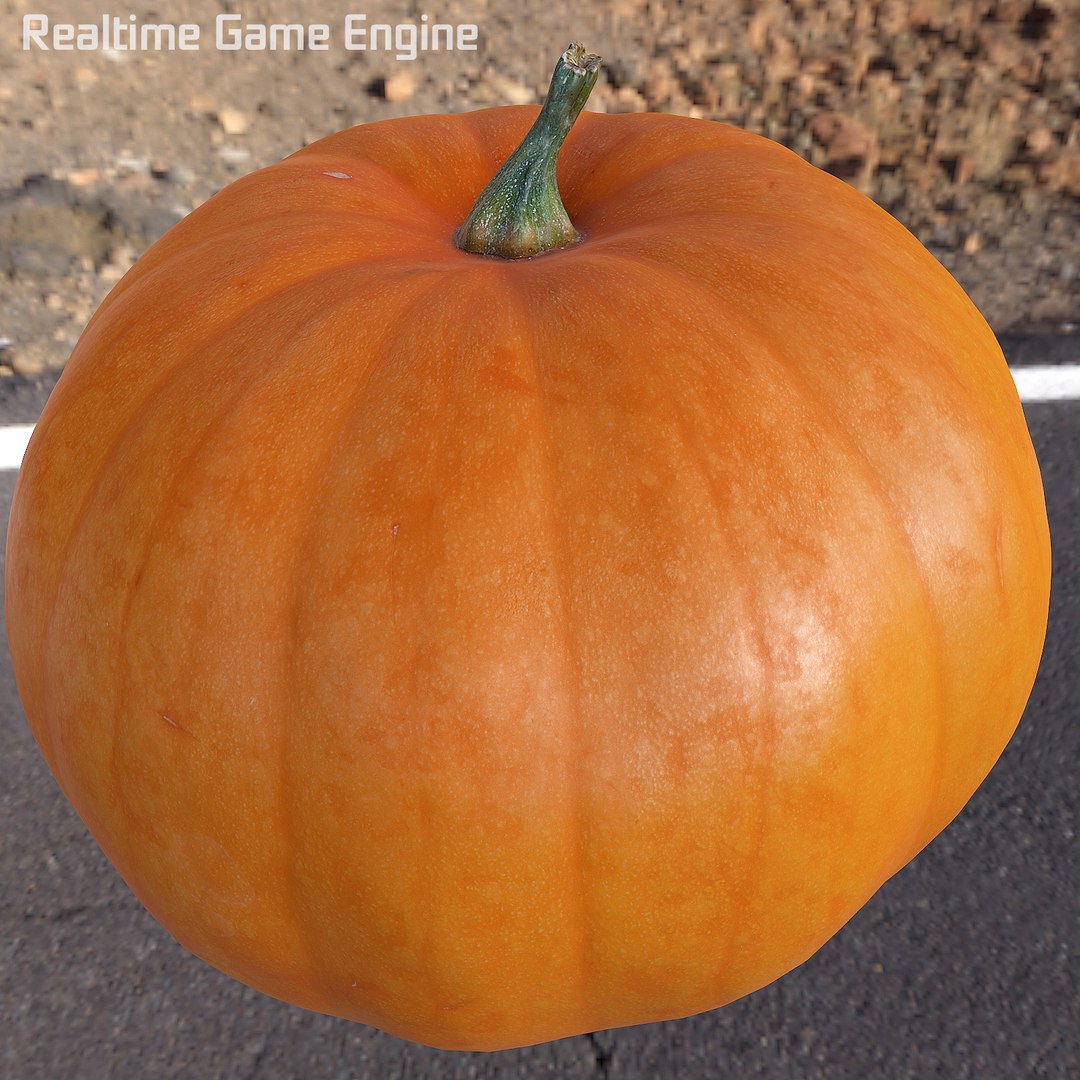 hd scaned pumpkin polys 3d model