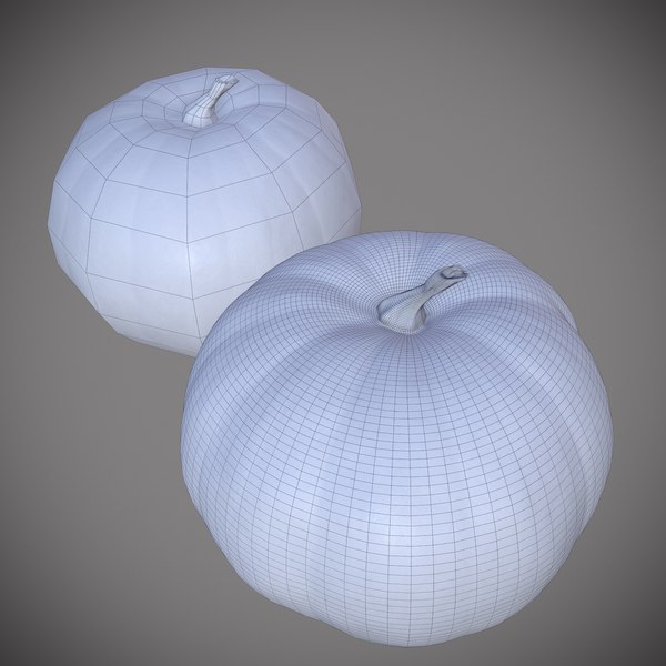 hd scaned pumpkin polys 3d model