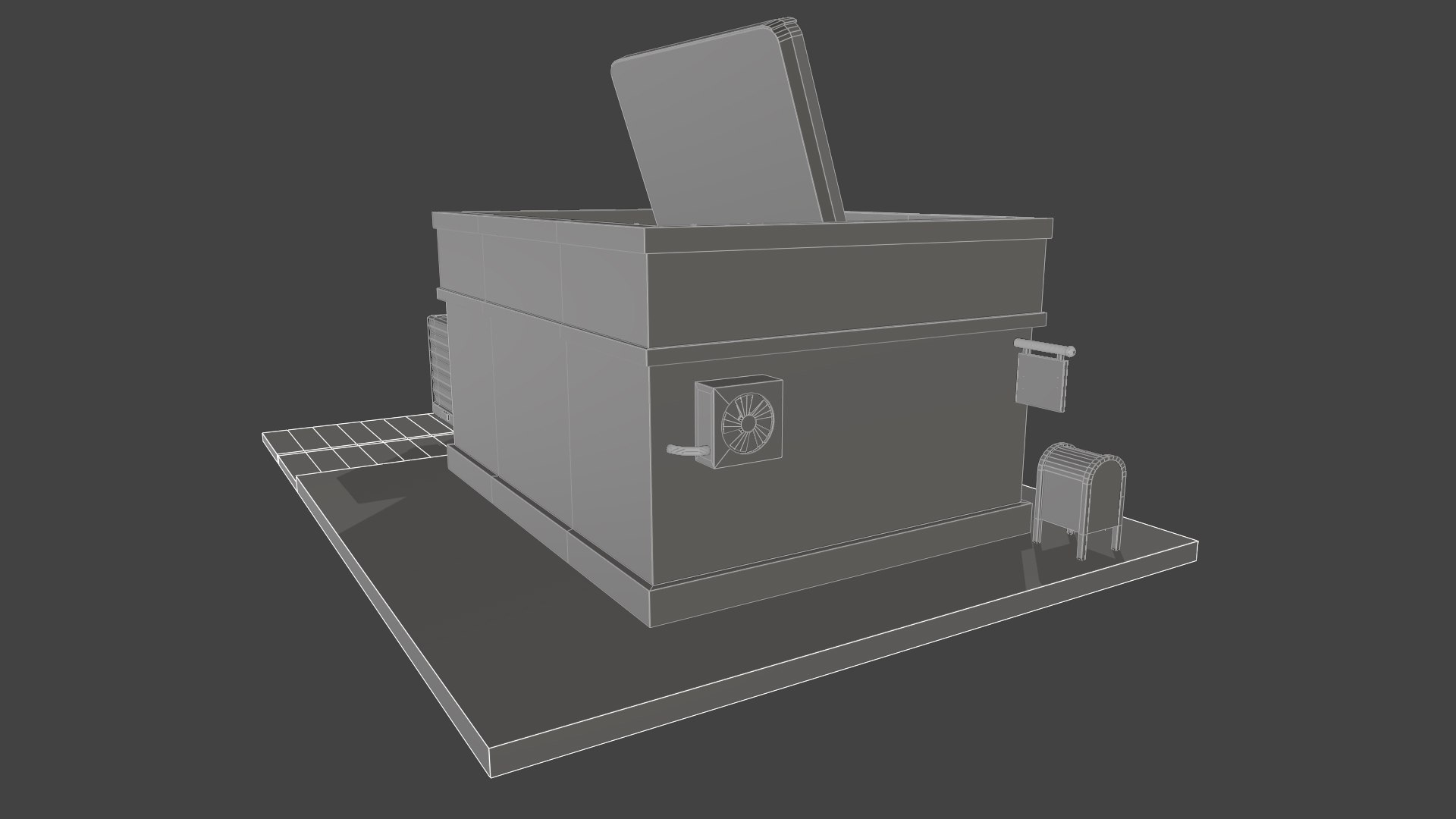 3D Low Poly Post Office - TurboSquid 2313811