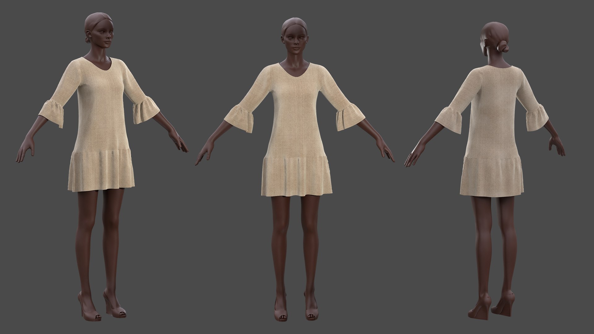 10 Female Dress model - TurboSquid 2069981