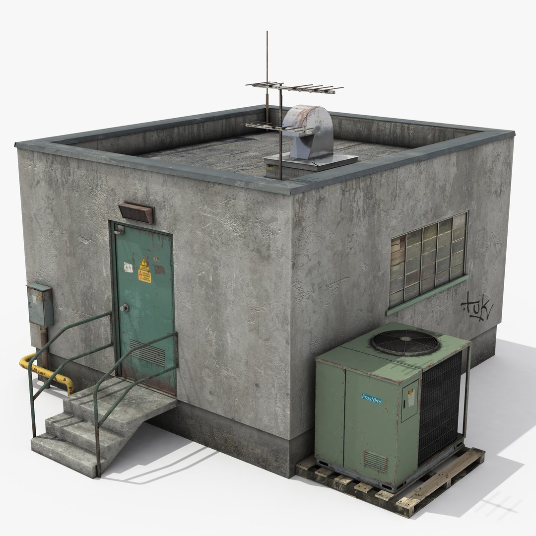 3D Roof Access Room - TurboSquid 1381997