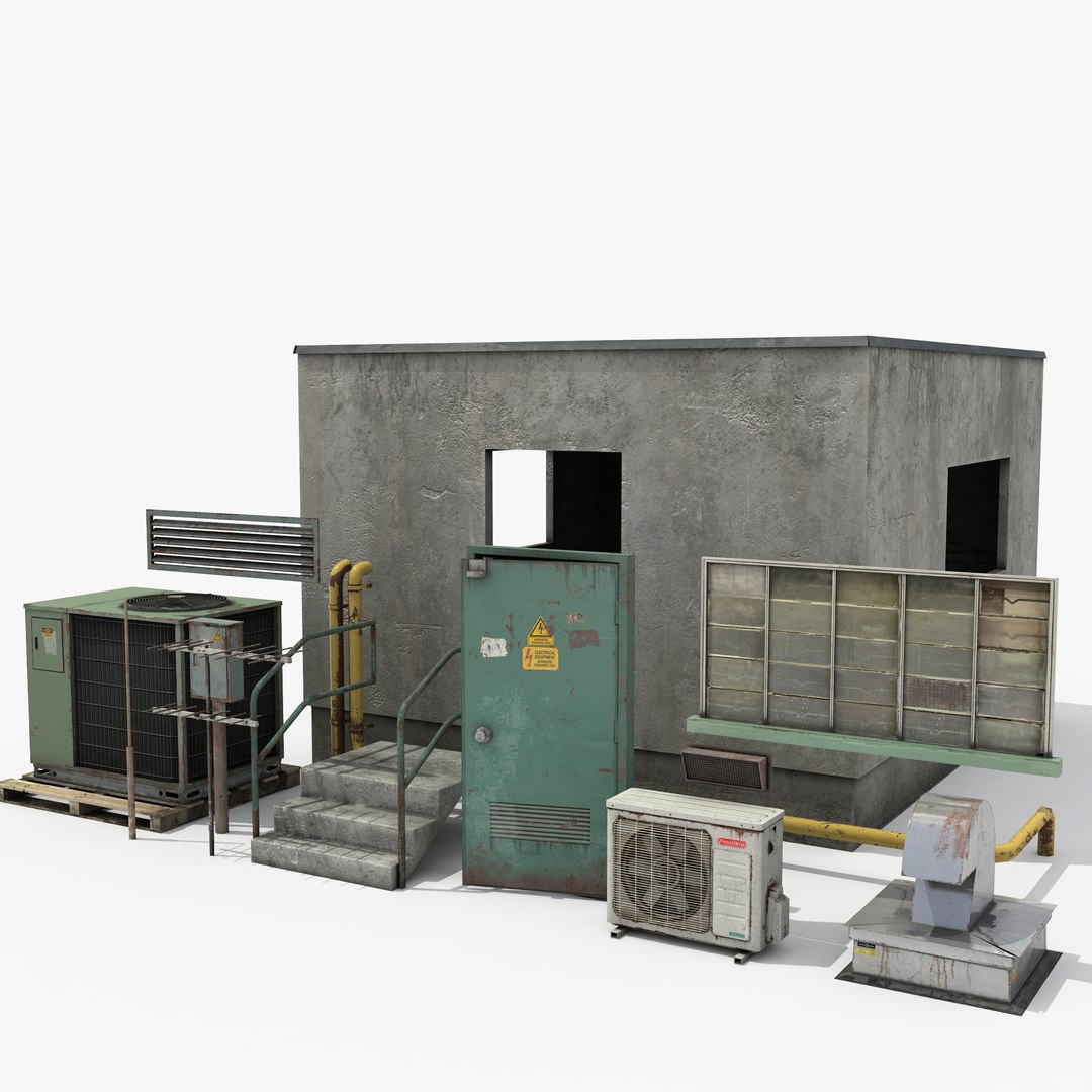 3D Roof Access Room - TurboSquid 1381997