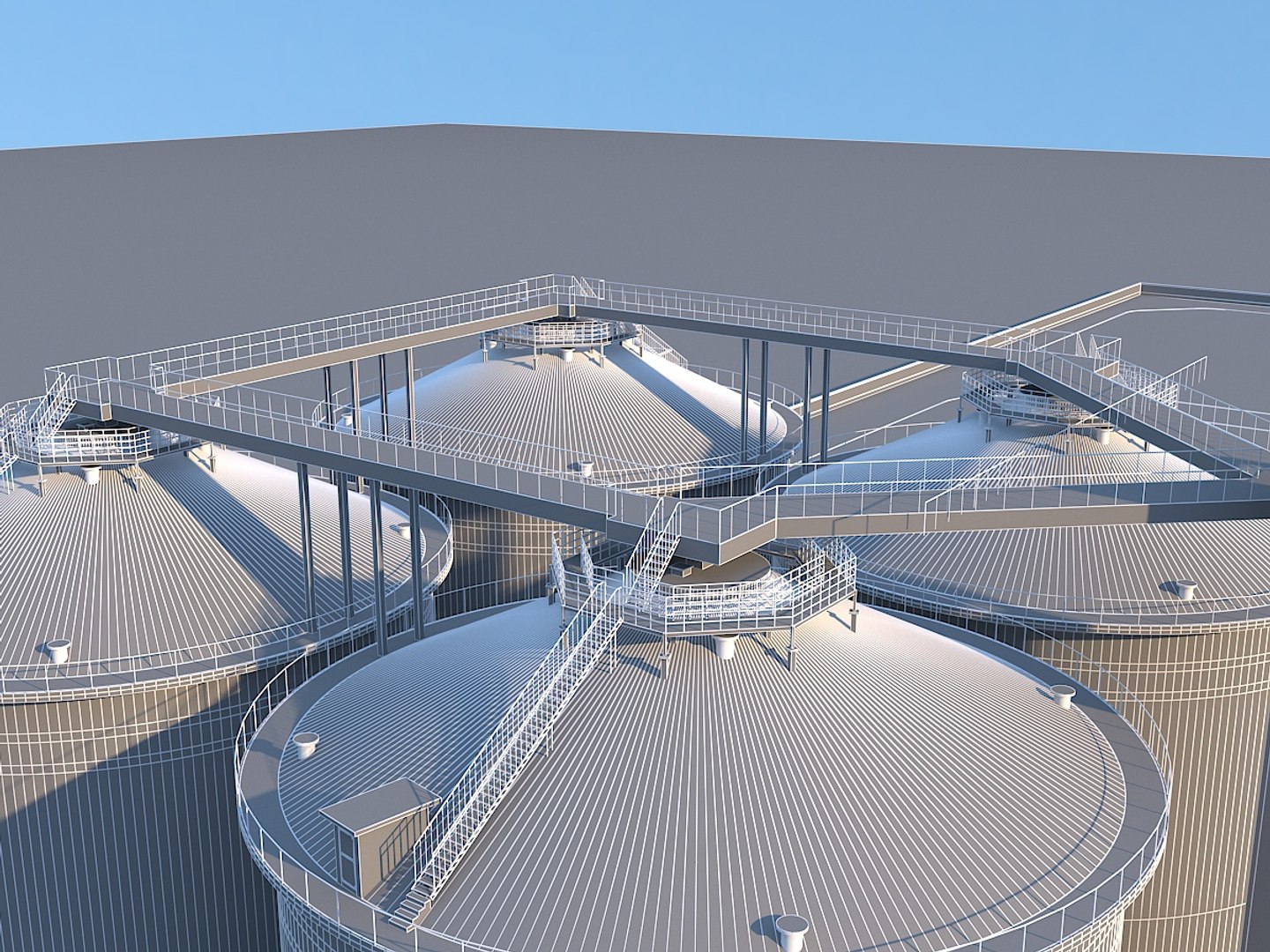 3D Grain Storage Bin - TurboSquid 2123417