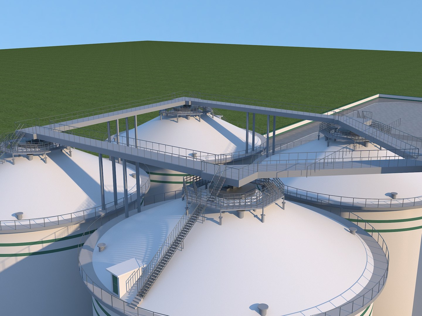 3D Grain Storage Bin - TurboSquid 2123417