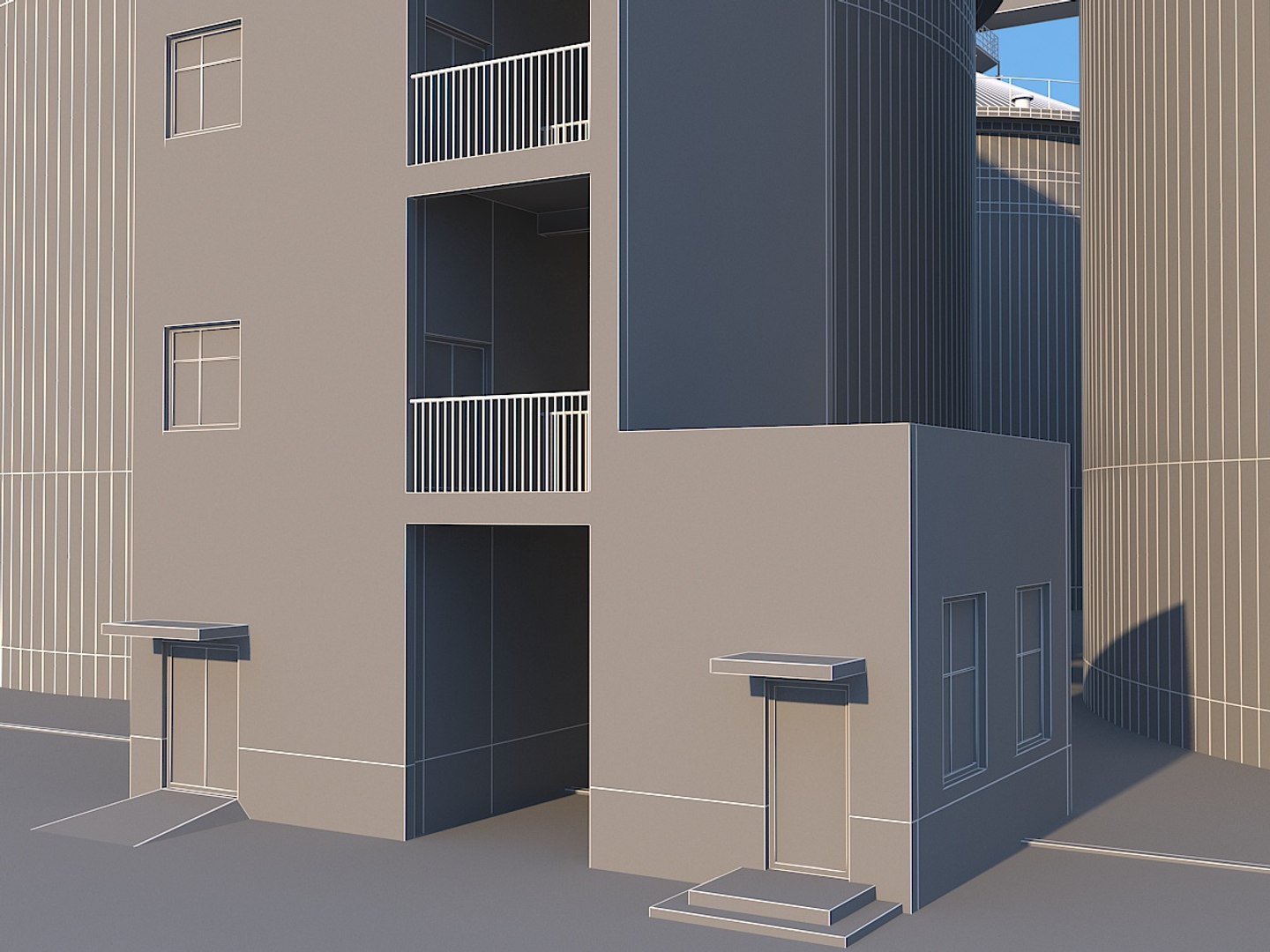 3D Grain Storage Bin - TurboSquid 2123417