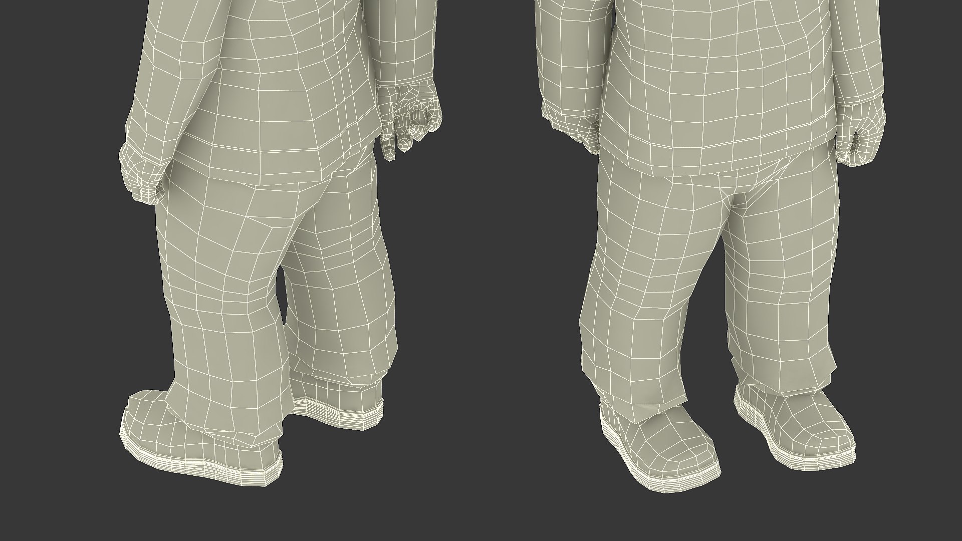 Black Toddler Boy Light Skin Autumn Style Standing 3D Model ...